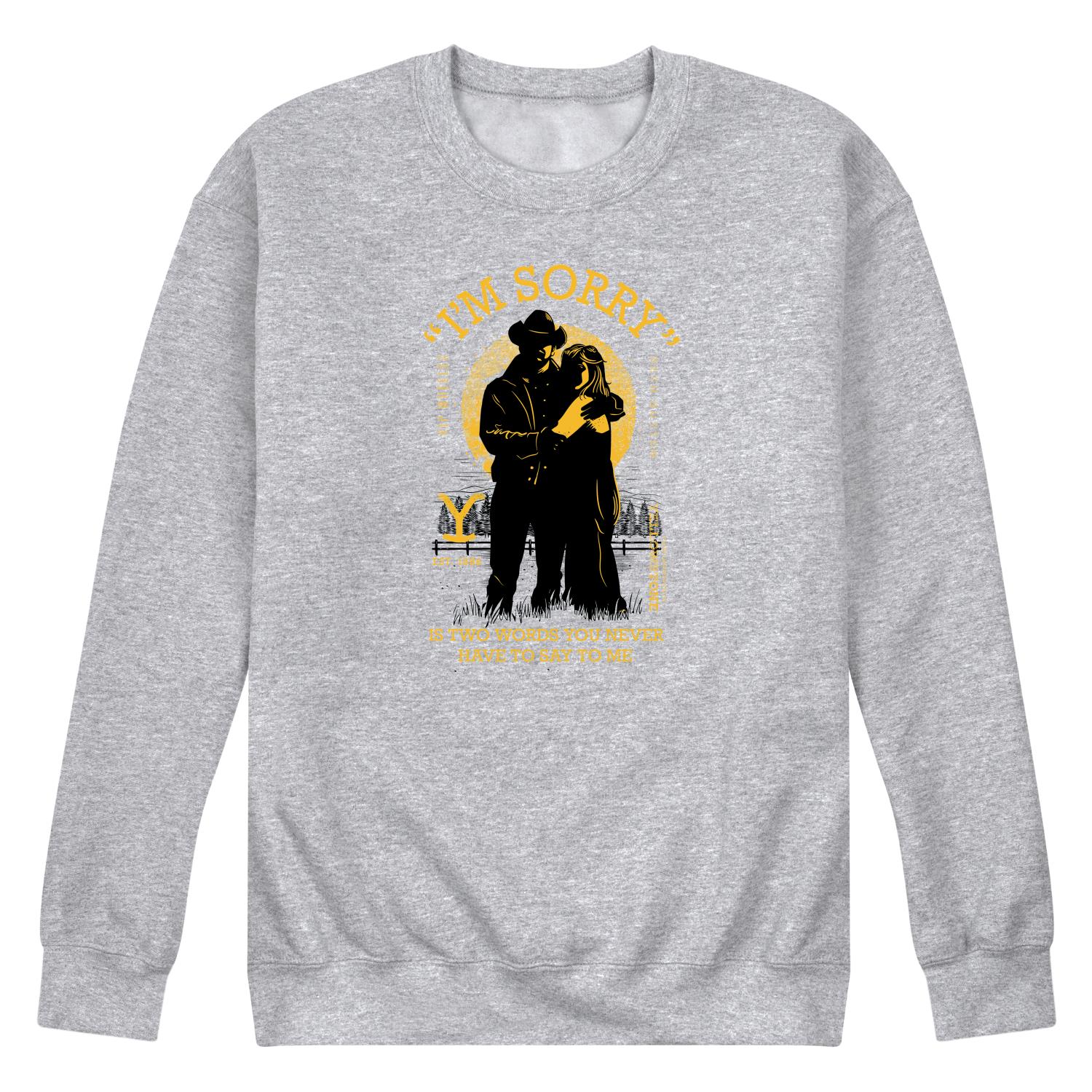 Yellowstone - Official Yellowstone Merchandise - Men's Crew Neck Fleece ...