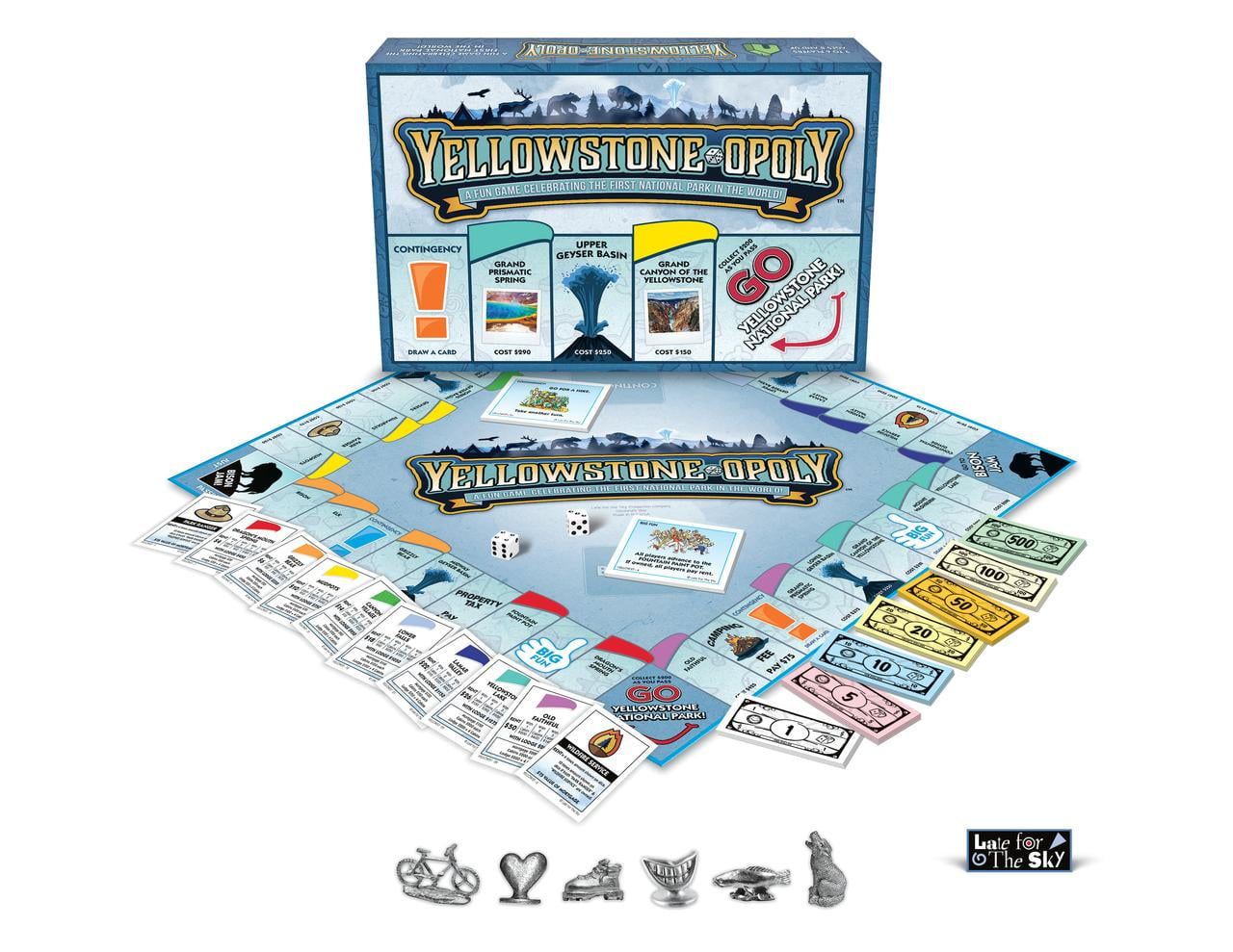 Yellowstone Opoly Board Game, by Late for the Sky - Walmart.com