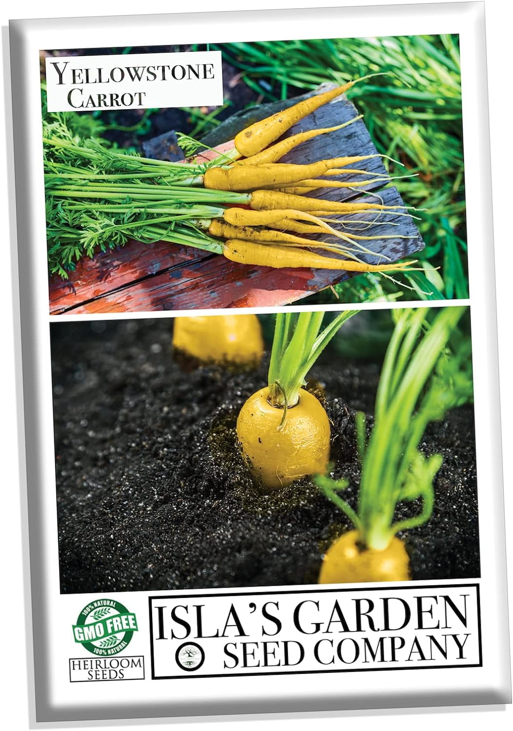 Yellowstone Pelleted Carrot Seeds, 100 Heirloom Seeds Per Packet, Non ...