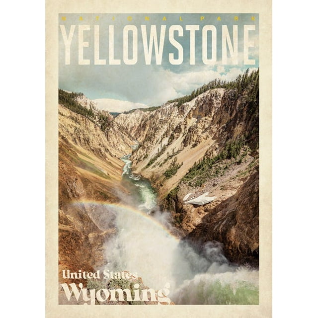 Yellowstone Print Wall Art, Modern Wall Decor For Living Room Bedroom ...