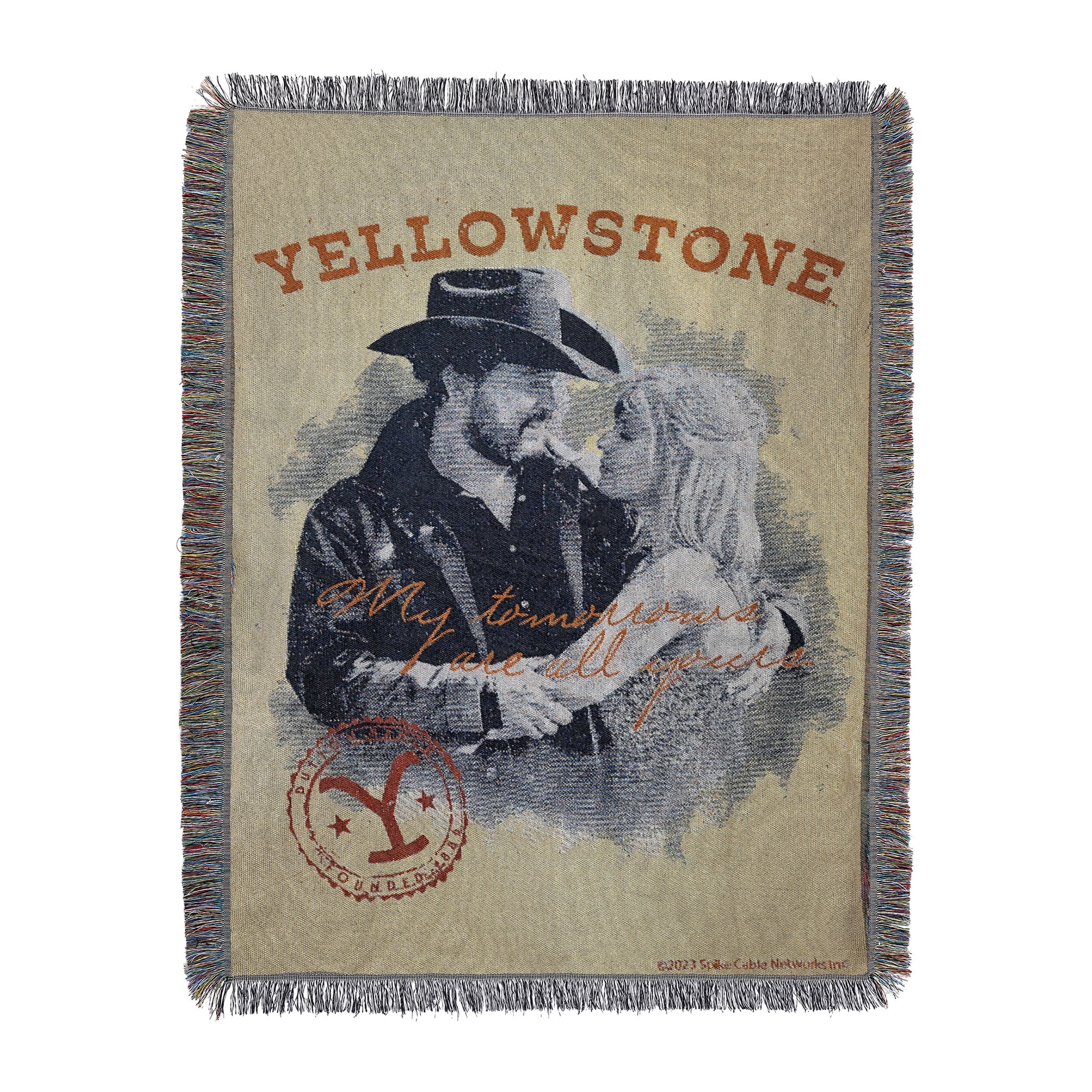 Yellowstone Rip And Beth Woven Tapestry Throw Blanket - Walmart.com