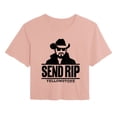Yellowstone - Send Rip - Juniors Cropped Graphic T-Shirt - Walmart.com