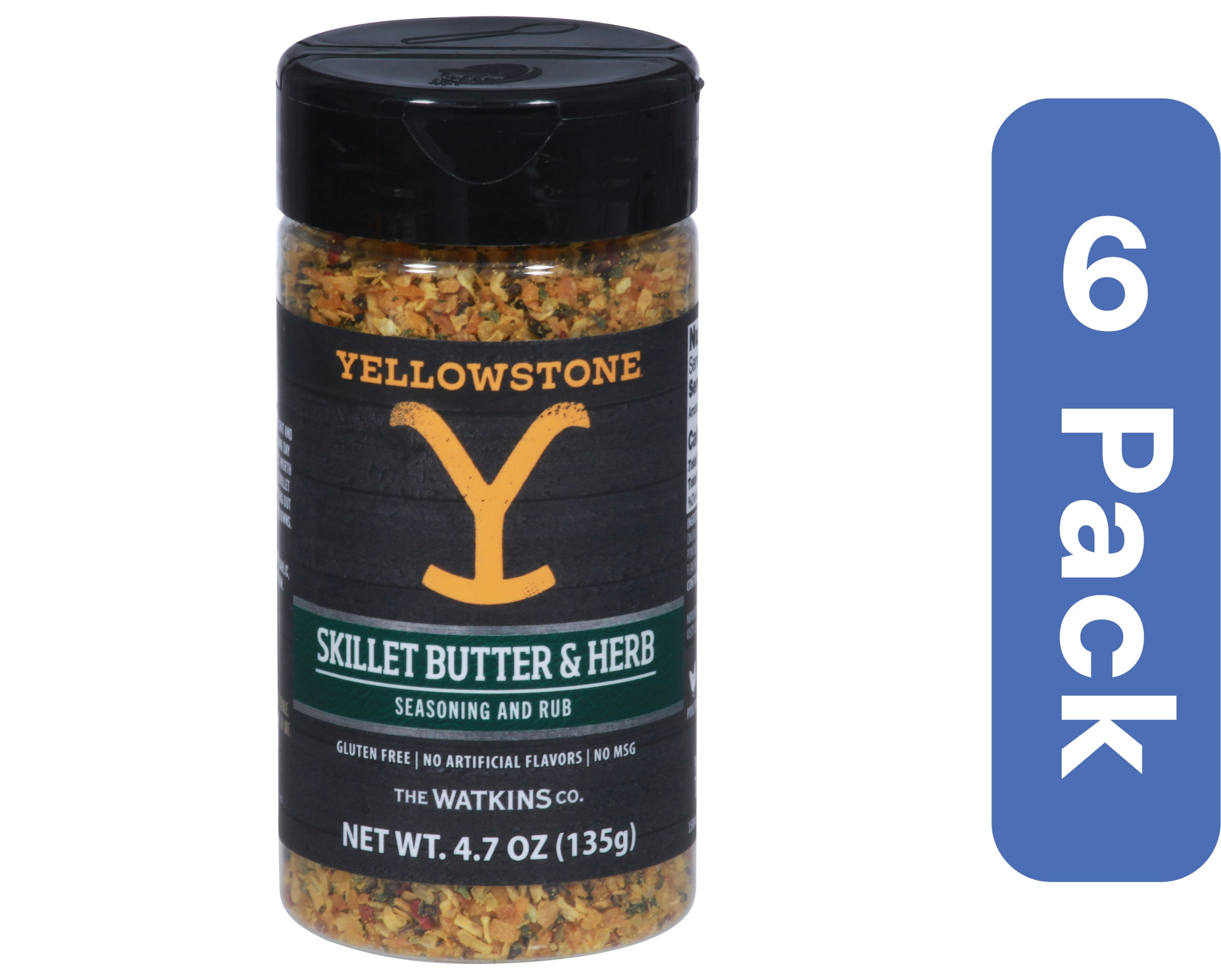 Yellowstone Skillet Butter Herb Seasoning 4.7 oz (Pack Of 6) - Walmart.com