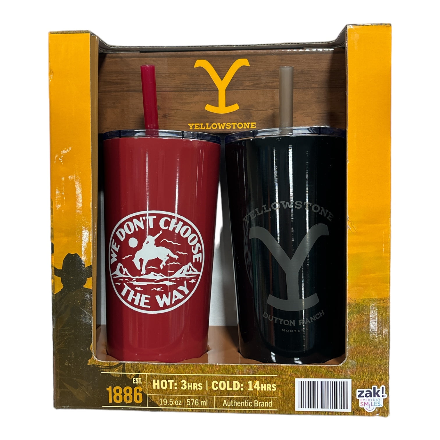 Yellowstone Stainless Steel Vacuum Insulated Tumbler Set with Lid, 19 ...