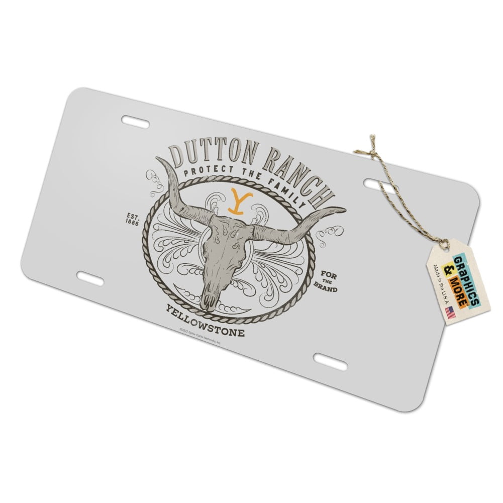 Yellowstone TV Show Car Badge Novelty Metal Vanity Tag License Plate ...