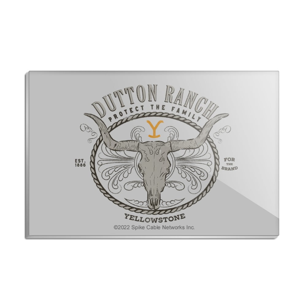 Yellowstone TV Show Badge Rectangle Acrylic Fridge Refrigerator Magnet ...