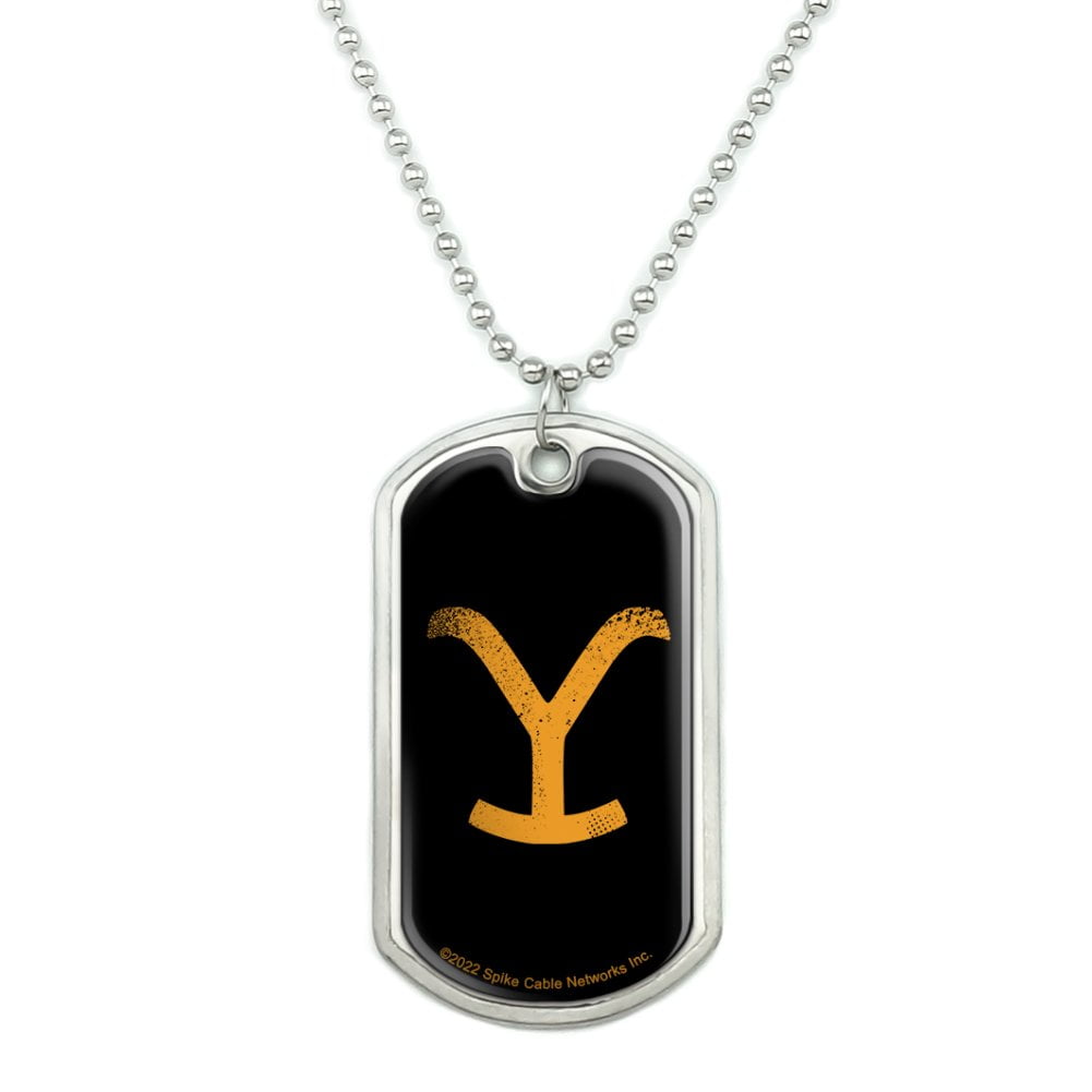 Yellowstone TV Show Brand Military Dog Tag Pendant Necklace with Chain ...