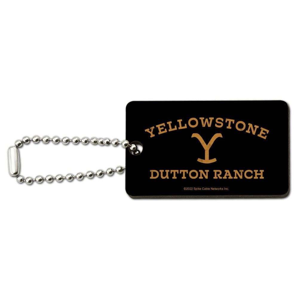Yellowstone TV Show Dutton Ranch Wood Wooden Rectangle Keychain Key ...
