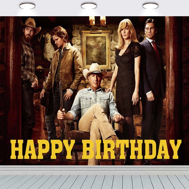 Yellowstone TV Show Taspestry Wall Decor Background Banner Birthday ...