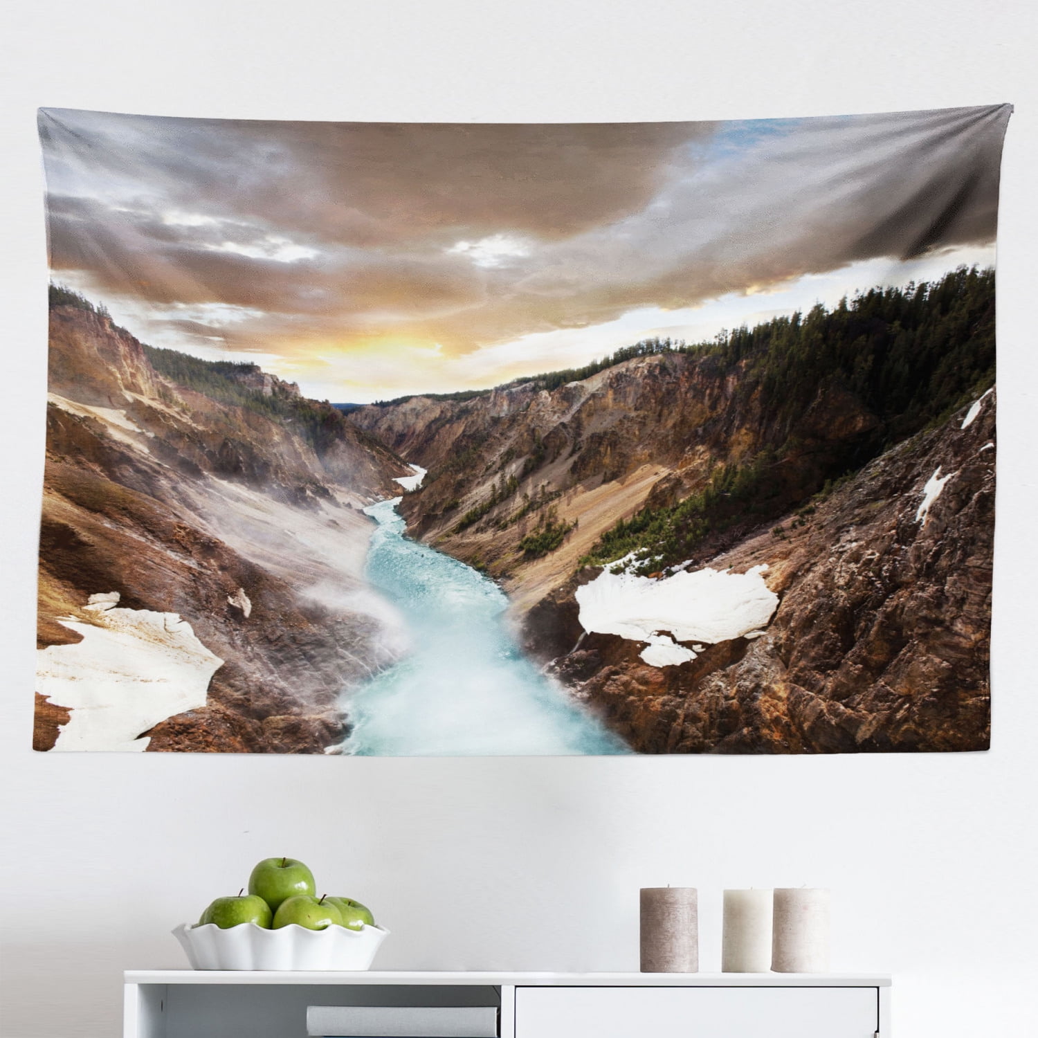 Yellowstone Tapestry, Yellowstone National Park Sunrise on Lakeside ...