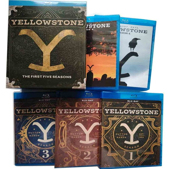 Yellowstone The Complete Series Seasons 1-5 (BLU-RAY) 17-Discs Box Set ...