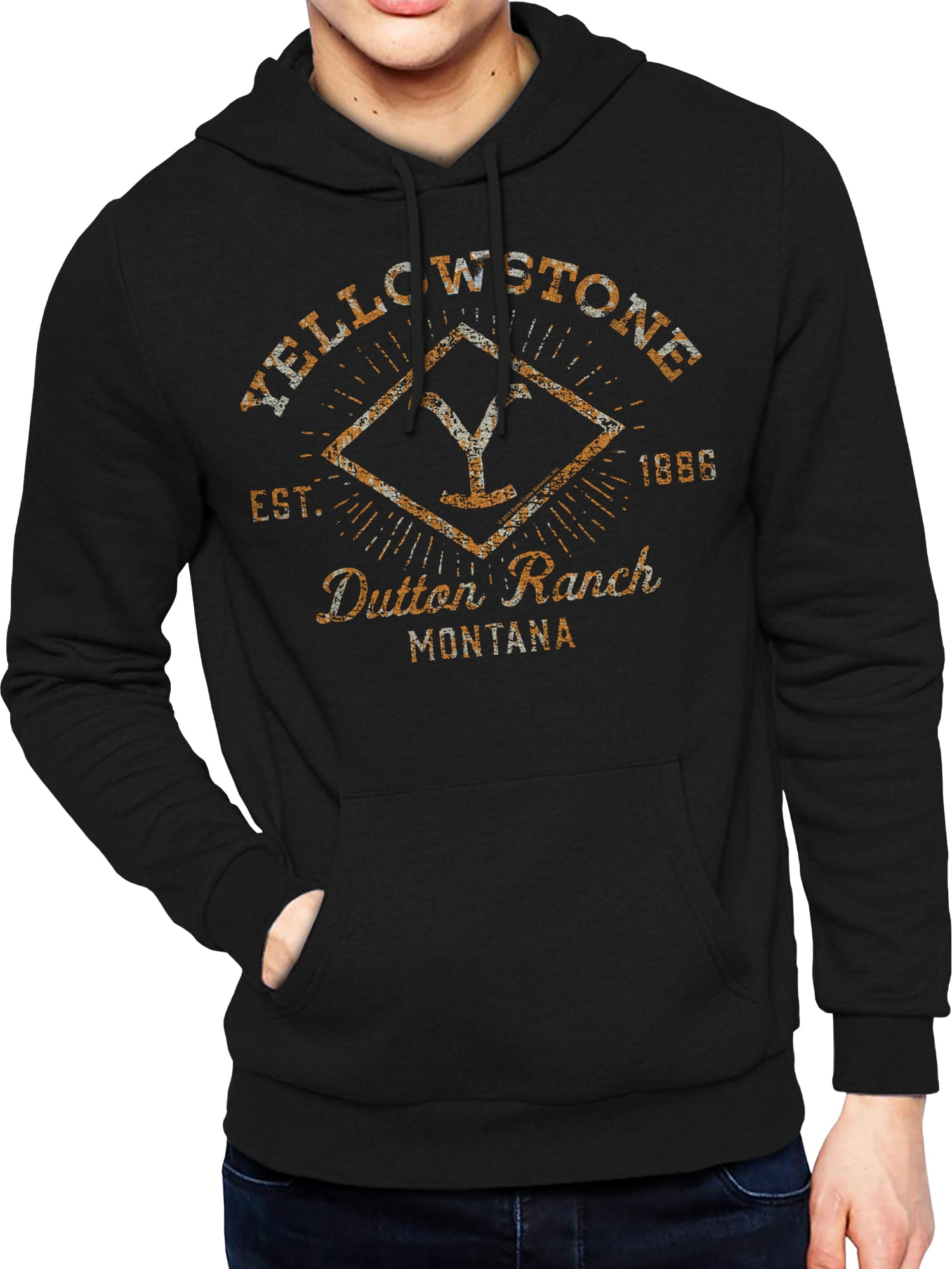 Yellowstone Vintage Ranch Apparel, Mens Graphic Hoodie Sweatshirt ...