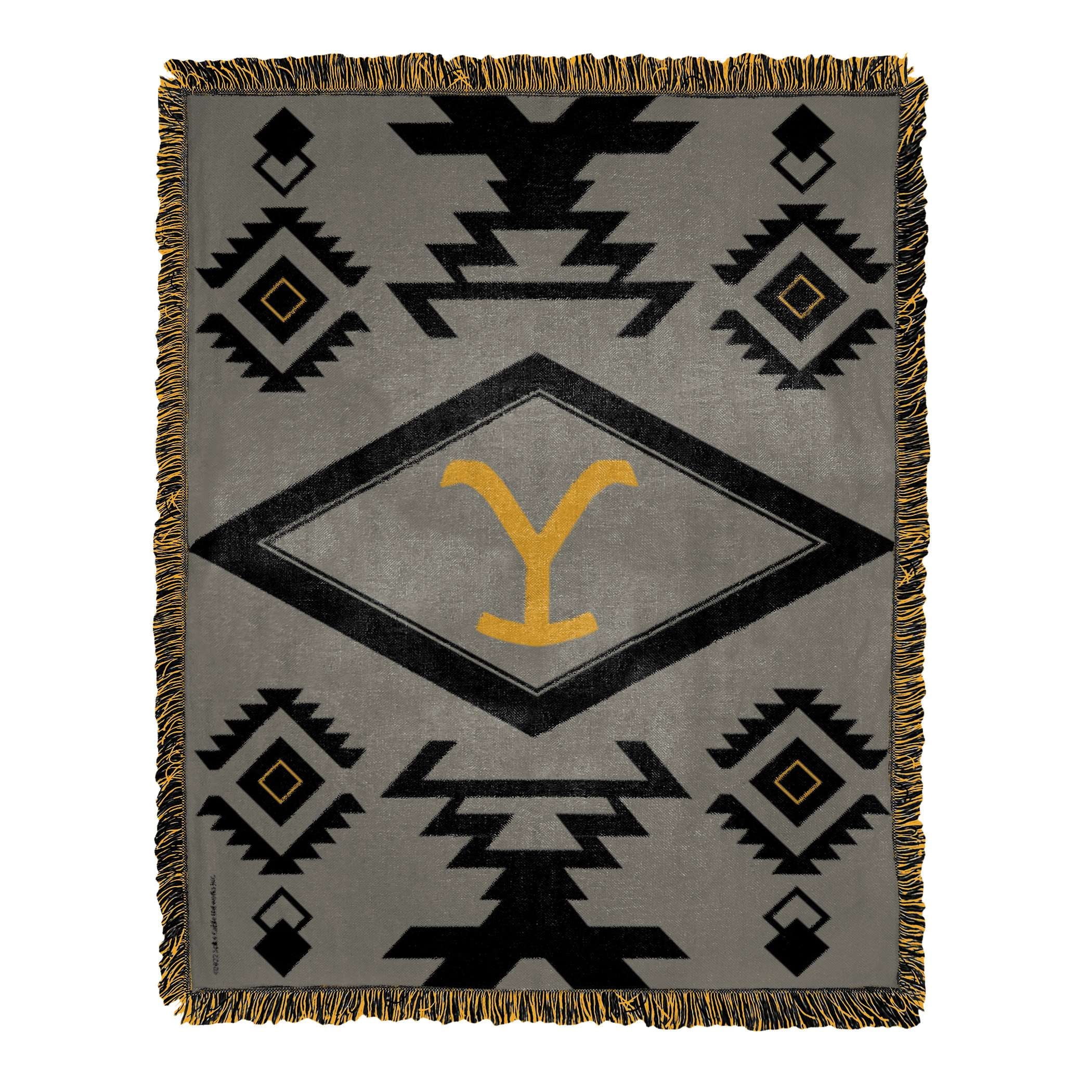 Yellowstone Waffle Aztec Paramount Jacquard Throw Blanket, 46 x 60 ...