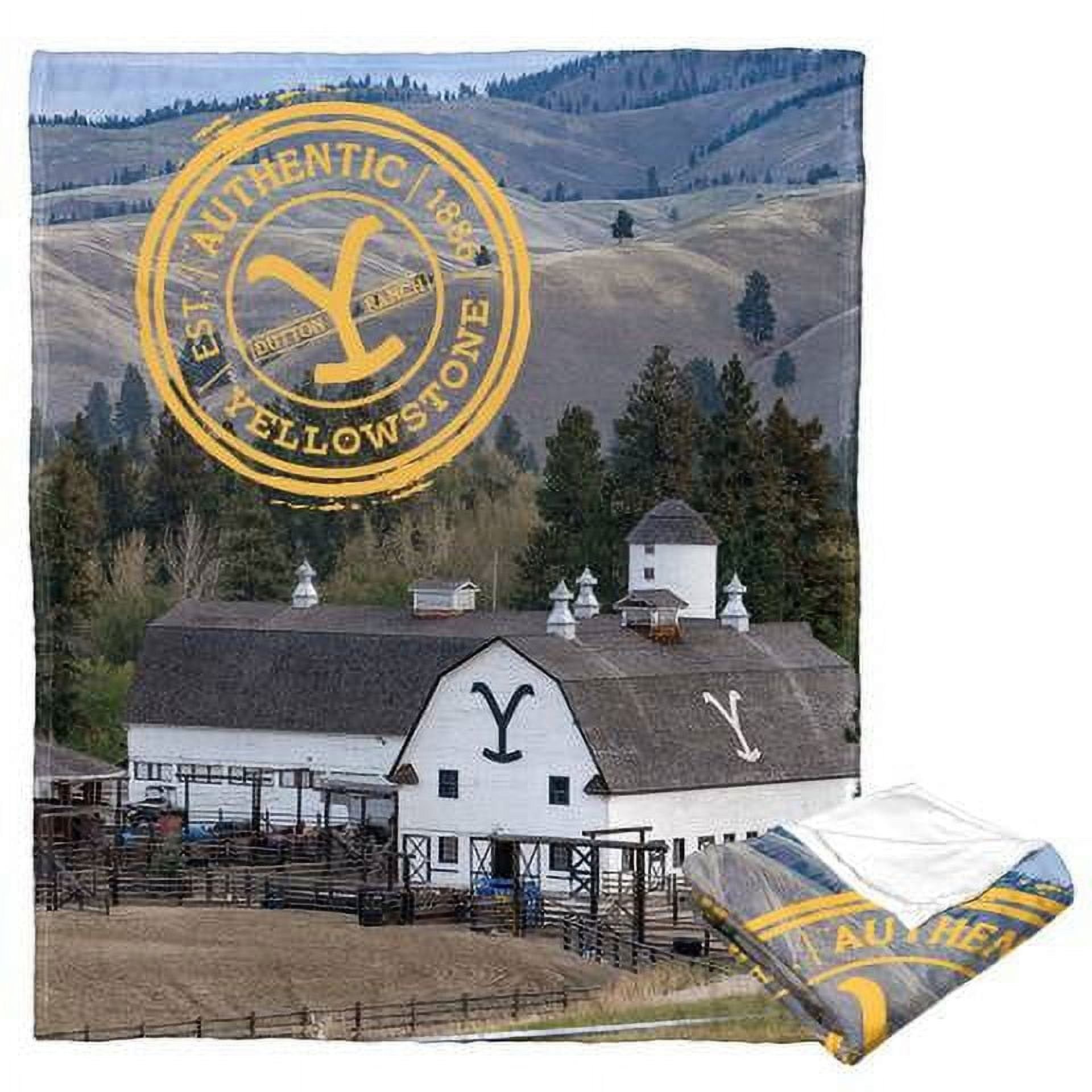 Yellowstone Welcome To Yellowstone Paramount Kids Silk Touch Throw ...