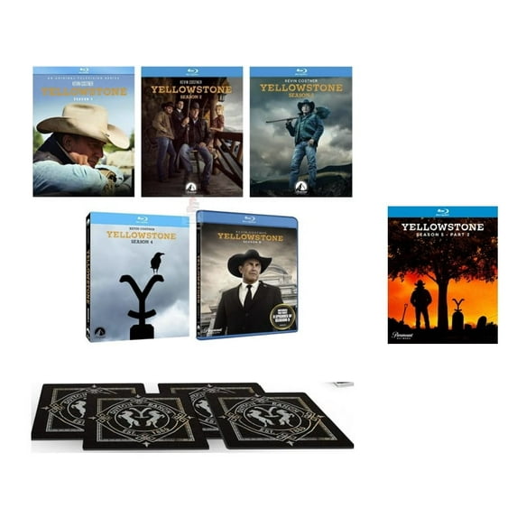 Yellowstone the Complete 1-5 Part 1 and Part 2 (Blu ray) + Limited ...