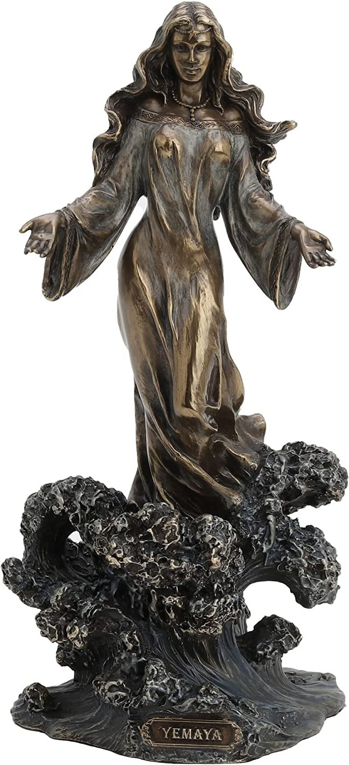 Yemaya - Mother of All Standing on Ocean Wave Statue - Walmart.com