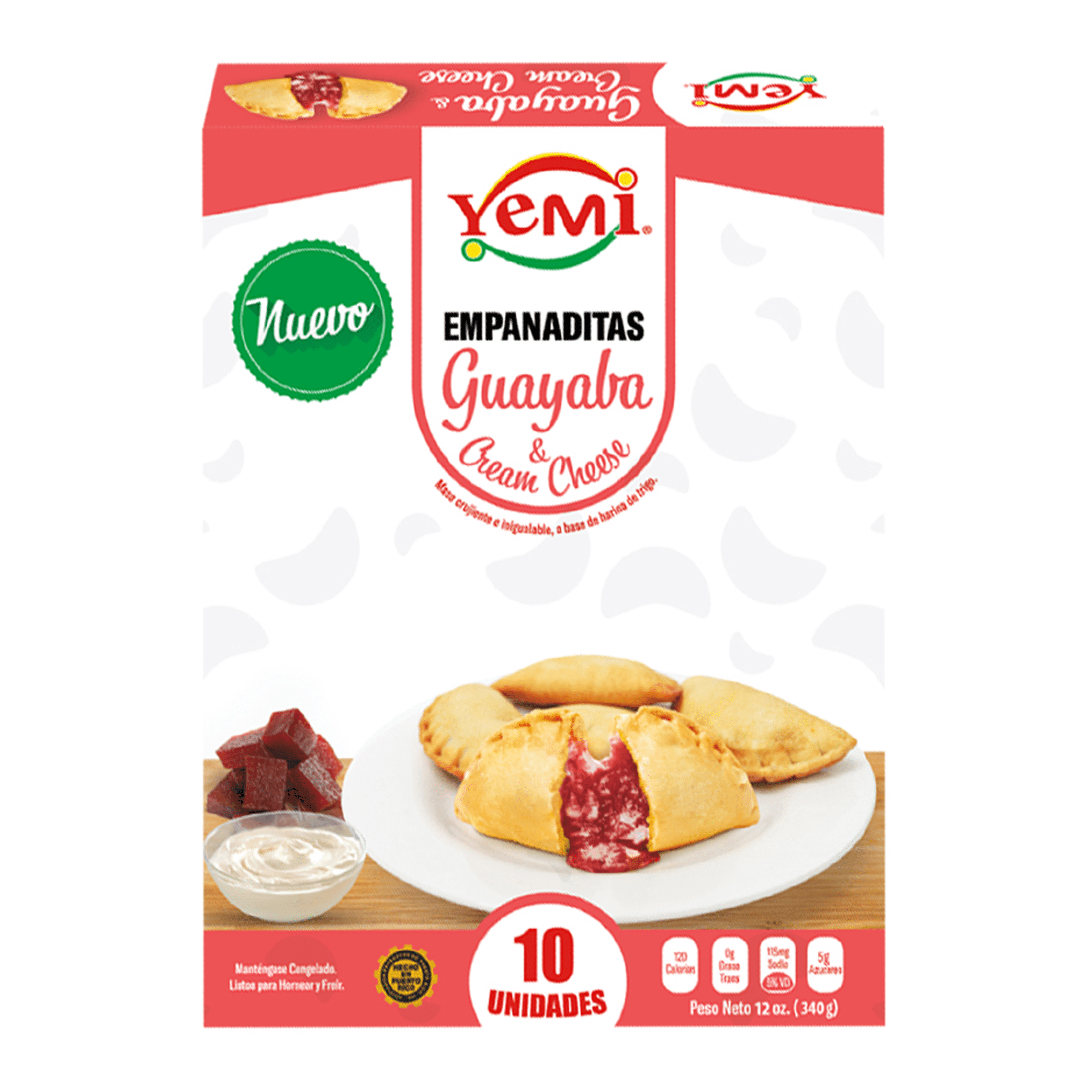 Yemi, Guava & Cream Cheese Flavored Turnover, Frozen, 12 oz, Cardboard ...