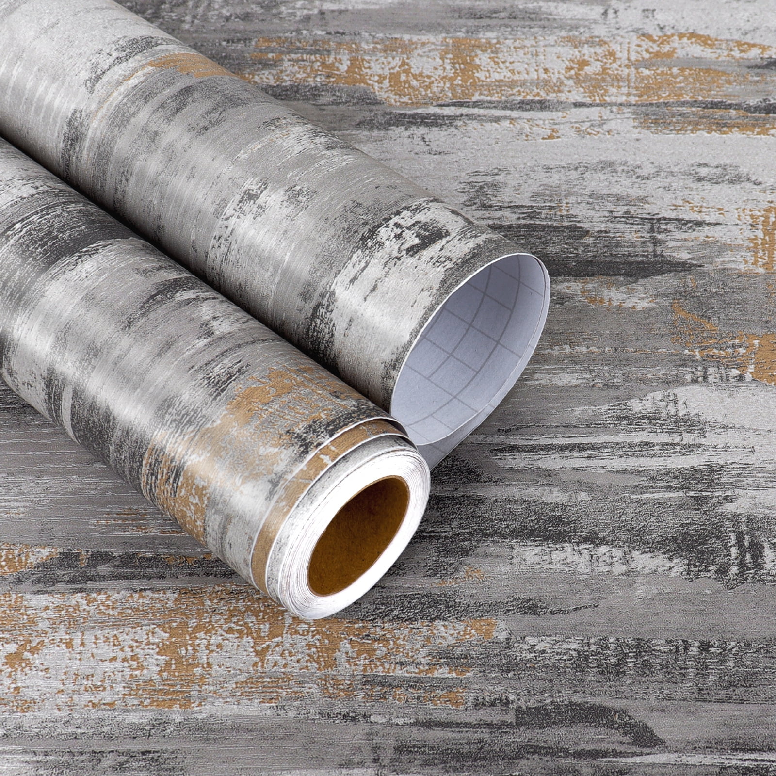 Yenhome Rustic Waterproof Removable Wallpaper for Cabinets, Liner Wall ...