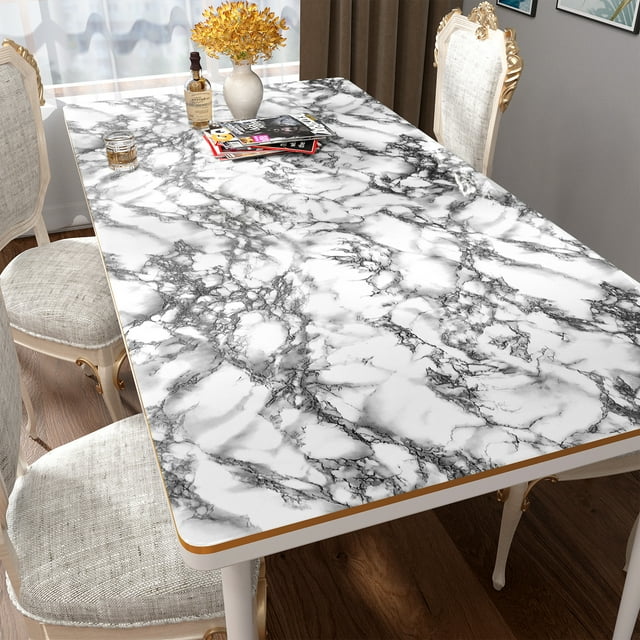 Yenhome Gray Marble Contact Paper for Countertops 17.7"x120" Peel and ...