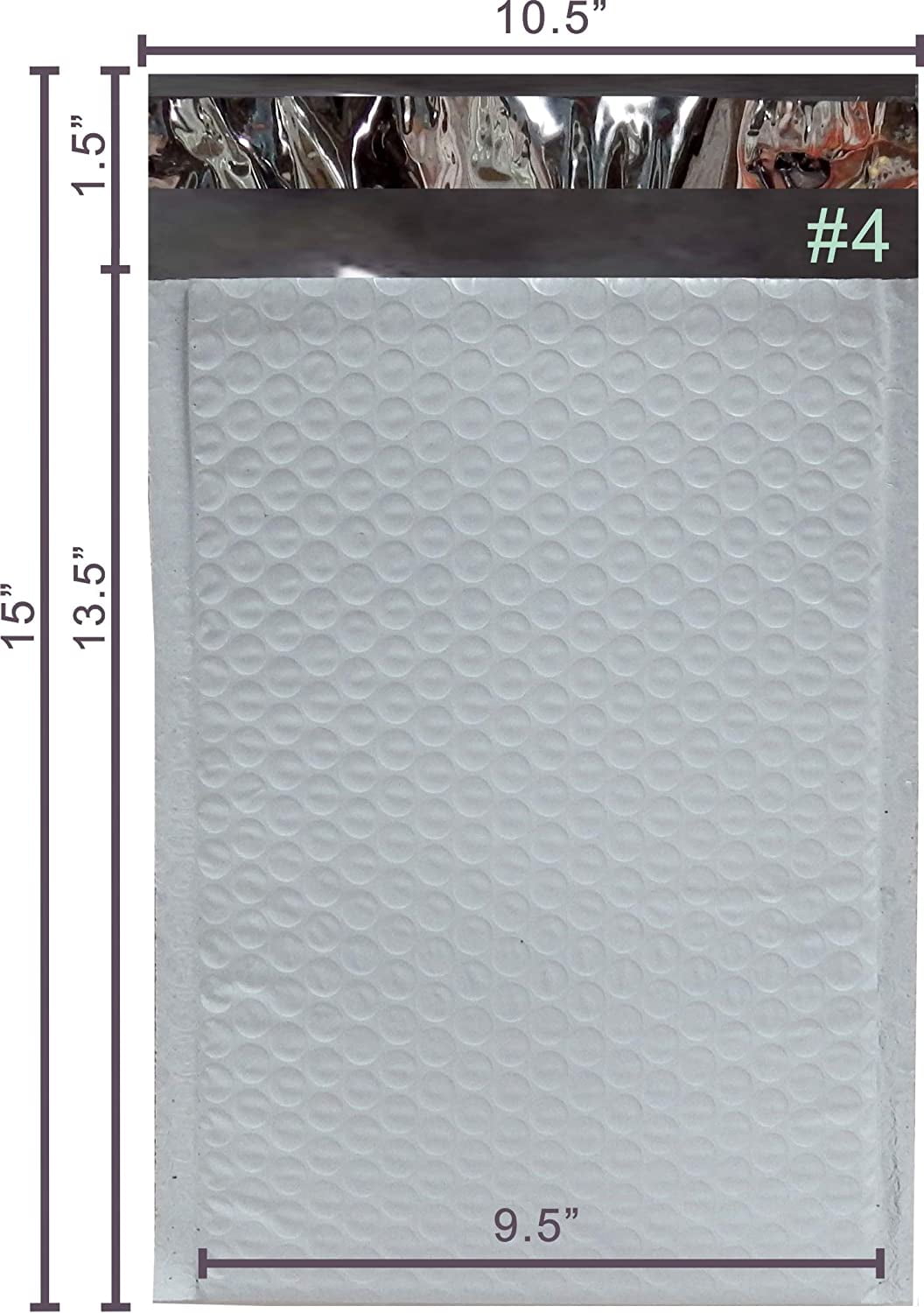 Yens 100 #4 Poly Bubble Padded Envelopes Mailers 9.5x14.5 - Walmart.com