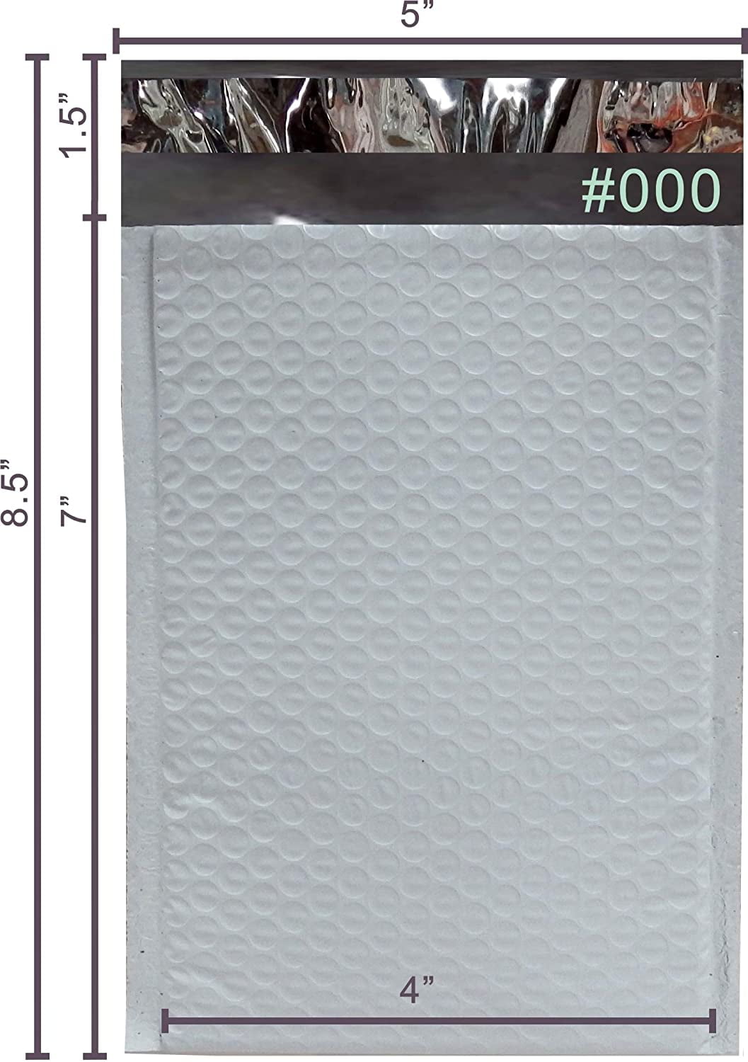 500 Poly Bubble Padded Envelopes Mailers 4x8 for Shipping - Walmart ...