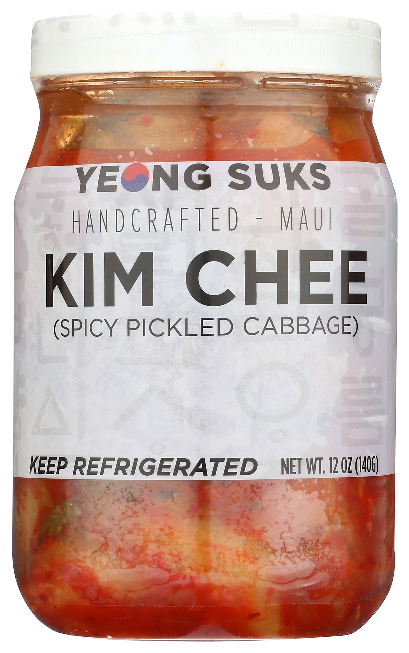 Yeong Suks Handcrafted Kim Chee Spicy Pickled Cabbage 12 oz Jar ...