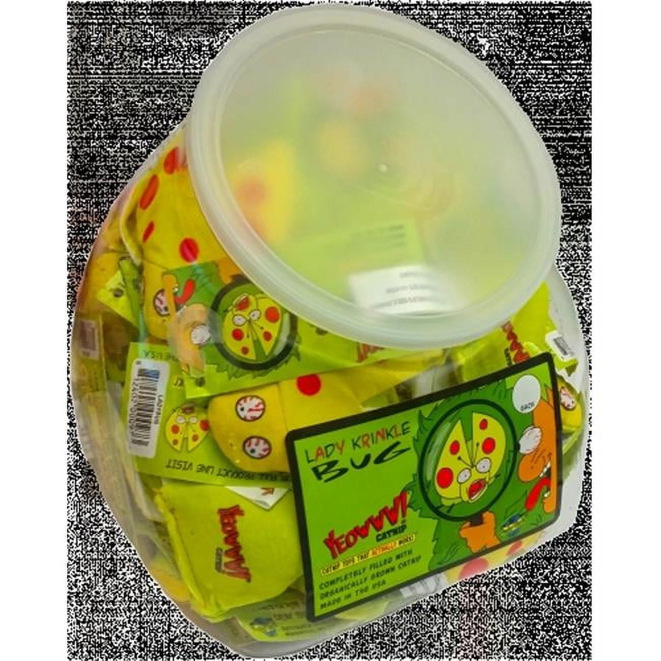 Yeowww Catnip 96500099 Cat Catnip Lady Krinkle Bug Jug - 42 Piece ...