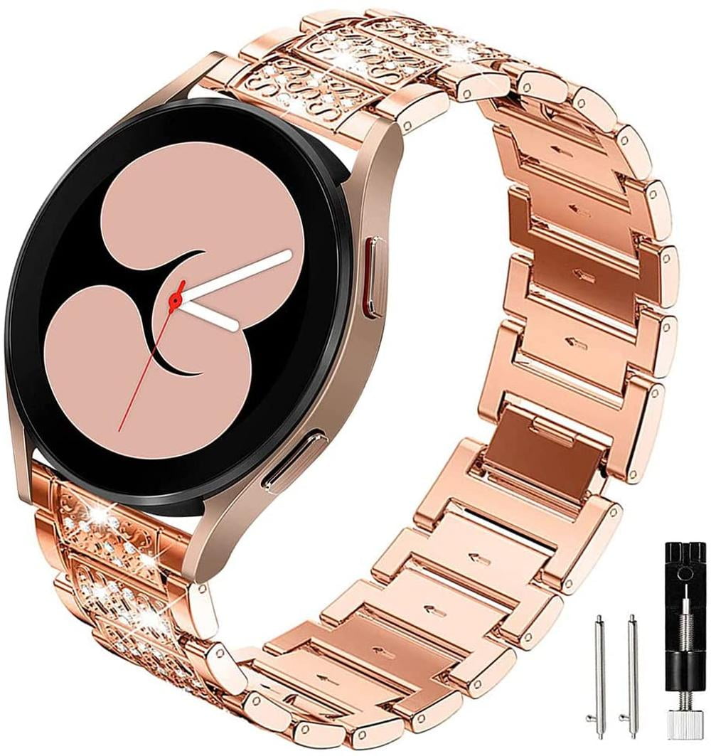 Yepband 20mm 22mm Bling Stainless Steel Bands for Galaxy Watch 5 4 40mm ...