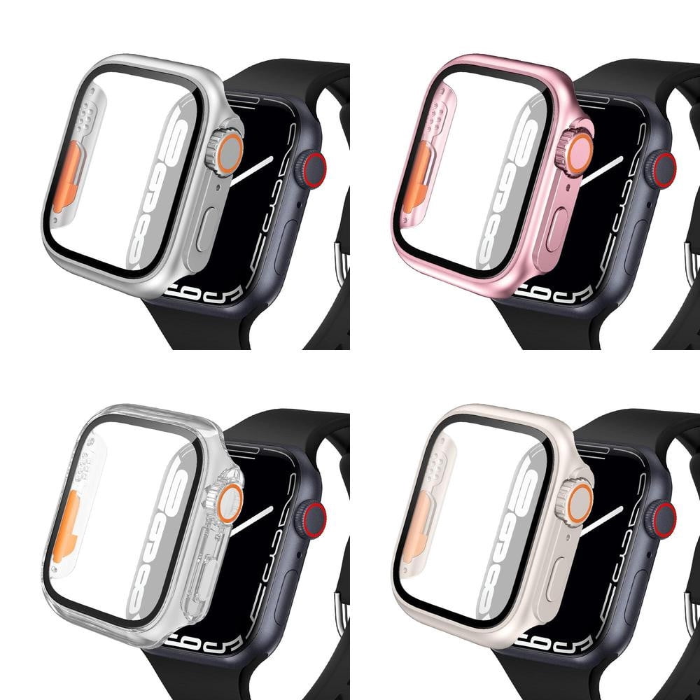 Yepband 4Pack Tempered Glass Case Cover Compatible with Apple Watch ...