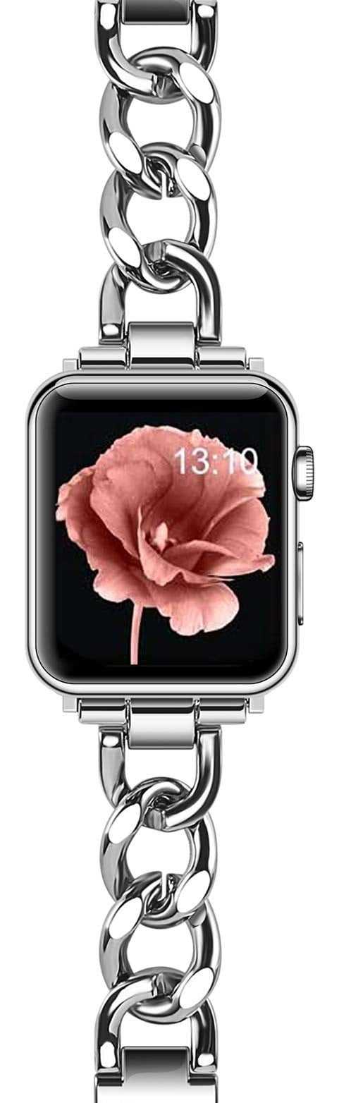 Yepband Women's Stainless Steel Cowboy Chain Band for Apple Watch ...