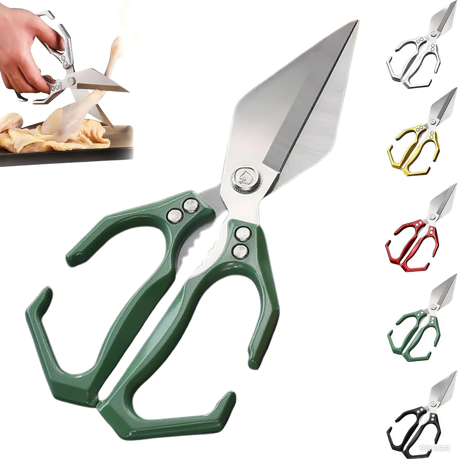 Yepolerce 2026 Upgraded Konluka Kitchen Scissors, Seattleget Scissors ...