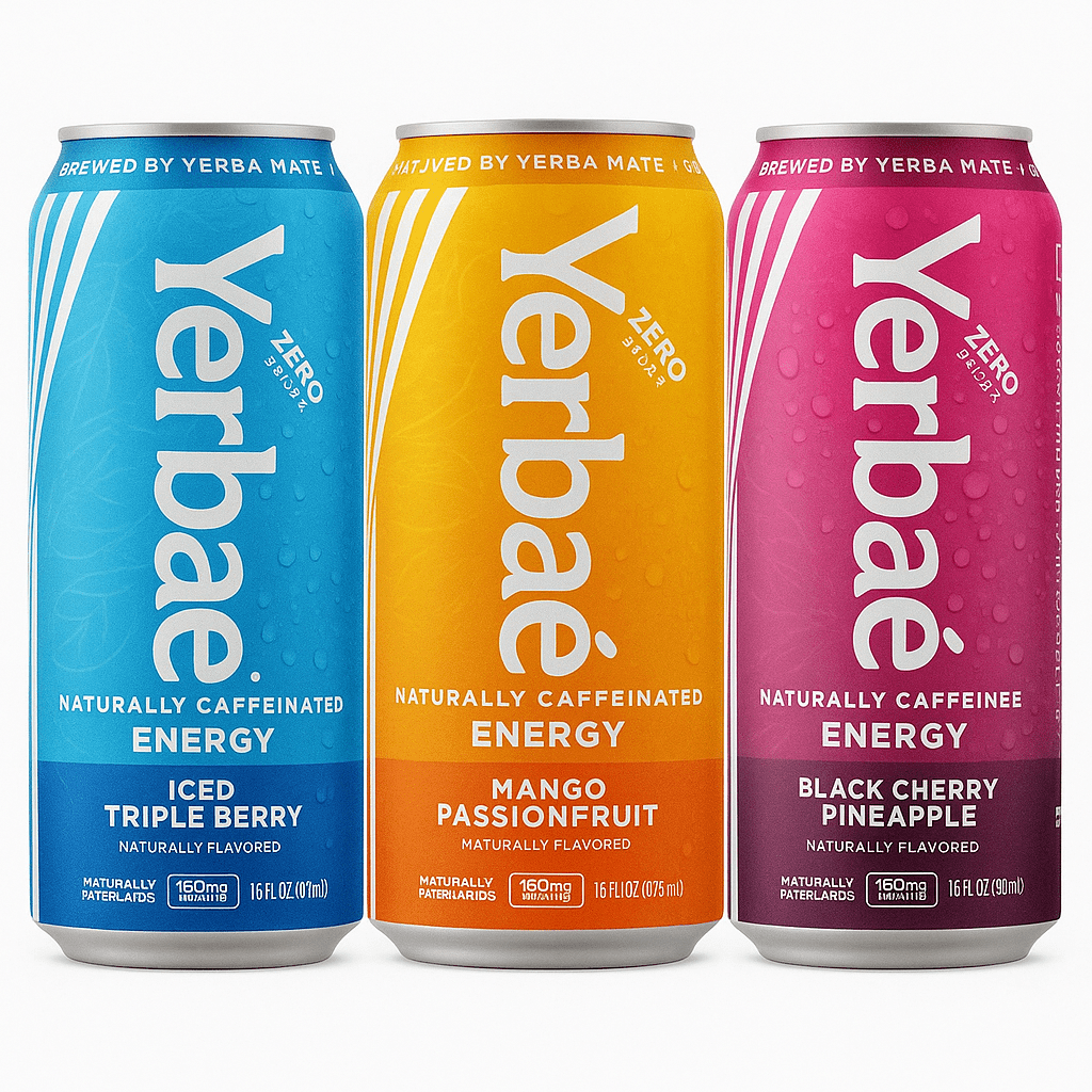 Yerbaé Energy Drink Variety Pack, 16 fl oz Cans (18 Pack – 6 Each of ...