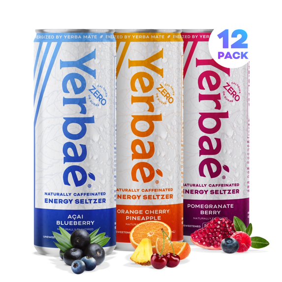 Yerbaé Energy Seltzer - Variety Performance Pack. No Sugar/Calories ...