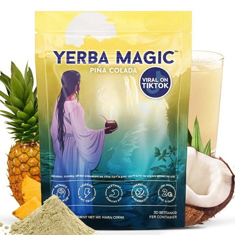 Yerba Magic | Yerba Mate Instant Tea Powder | Pina Colada Flavor | 30 ...