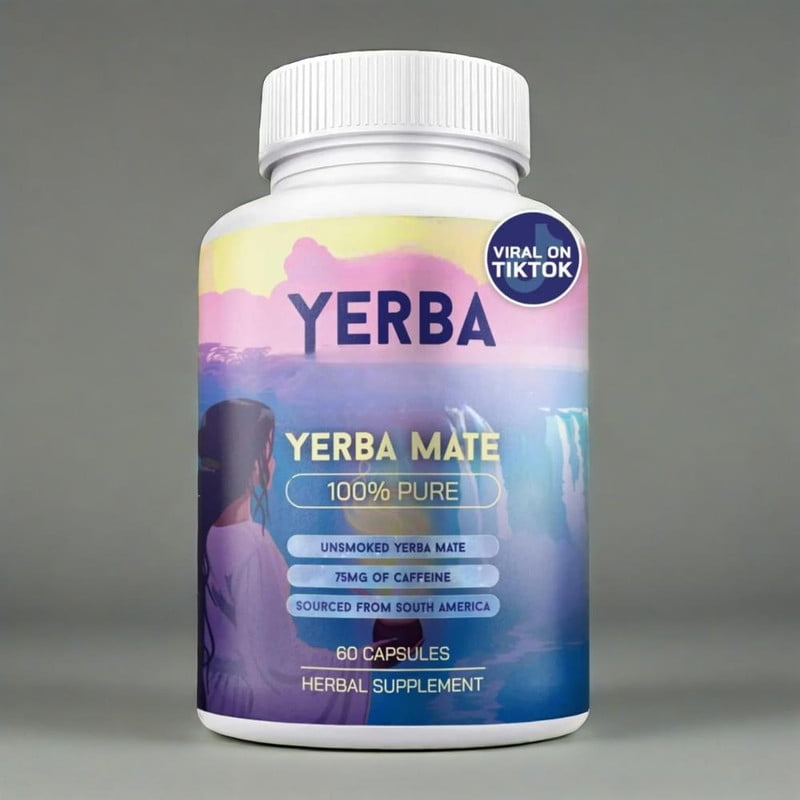 Yerba Mate Instant Tea PowderCapsleus -Clean Energy, Brain Fog Buster ...