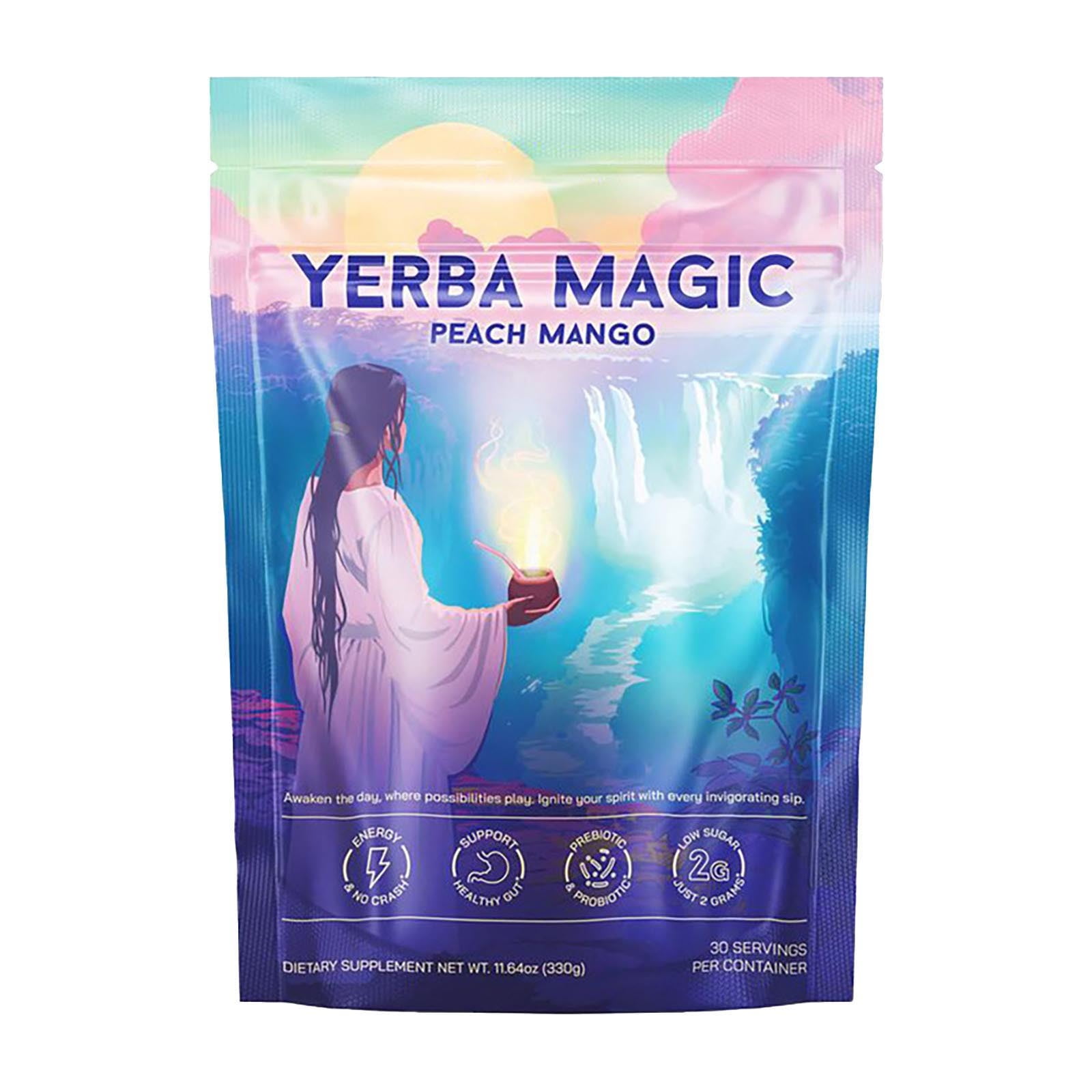 Yerba Mate Instant_Tea Powder, Yerba Mag_ic_Peach Mango 30 Servings, 3 ...