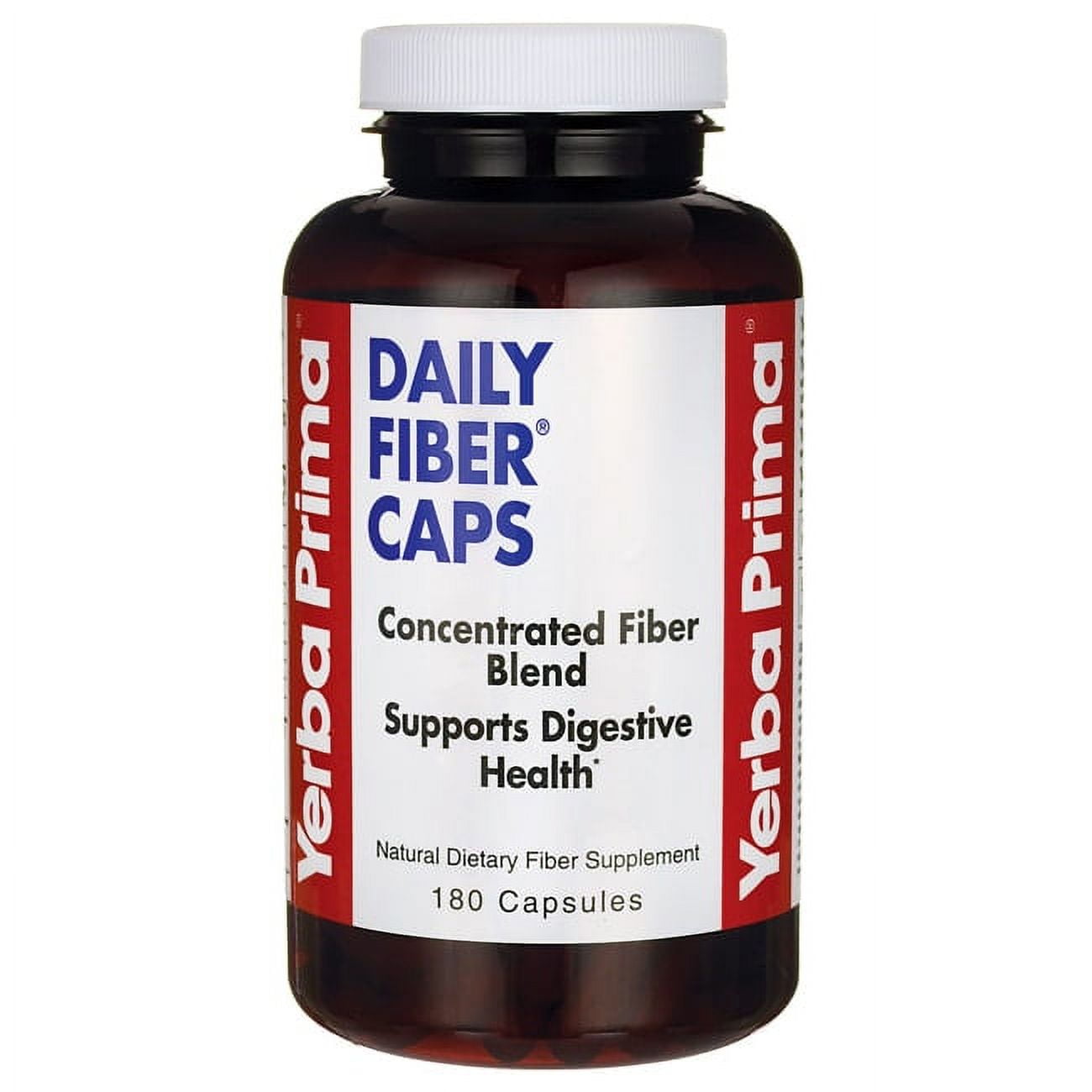Yerba Prima Daily Fiber Capsules Supplement, 180 Ct - Walmart.com