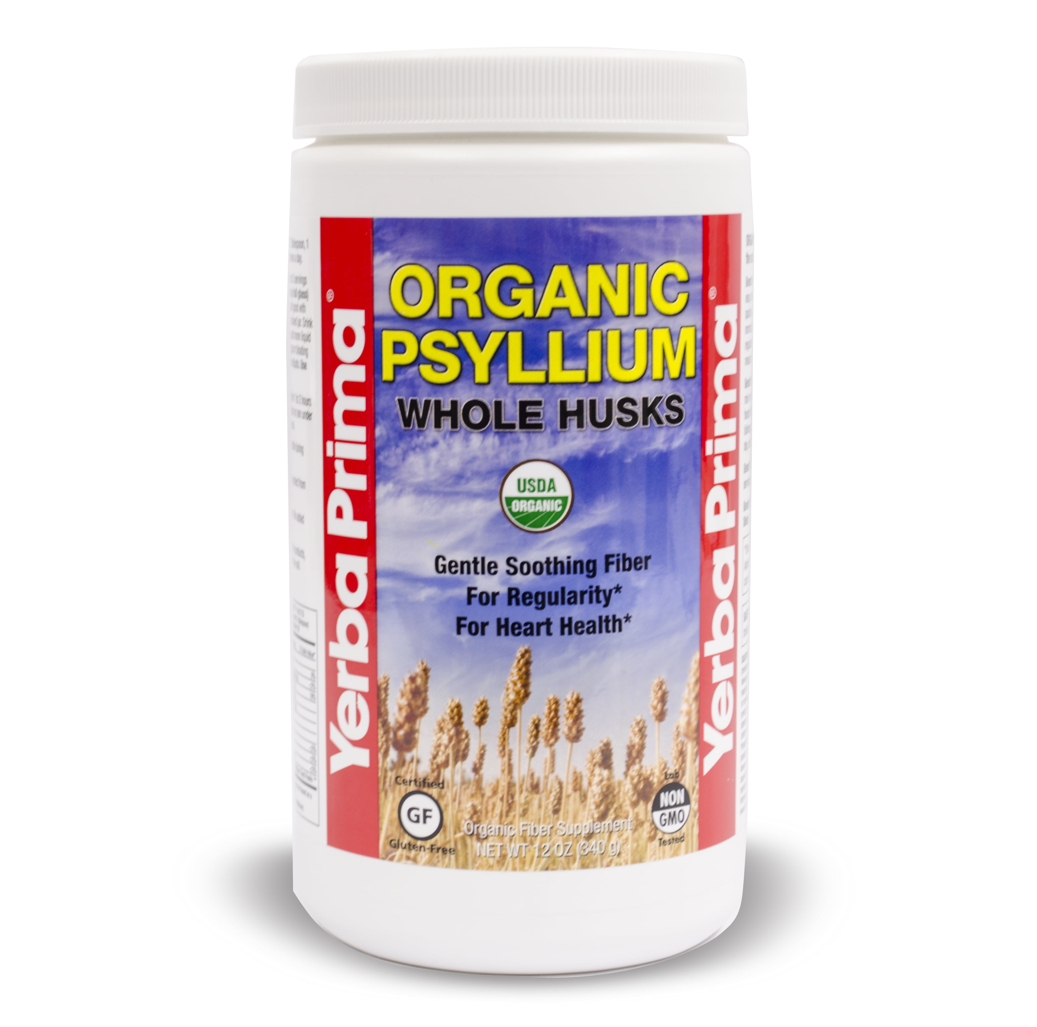 Yerba Prima Organic Psyllium Whole Husks Supplement, 12 Oz - Walmart.com