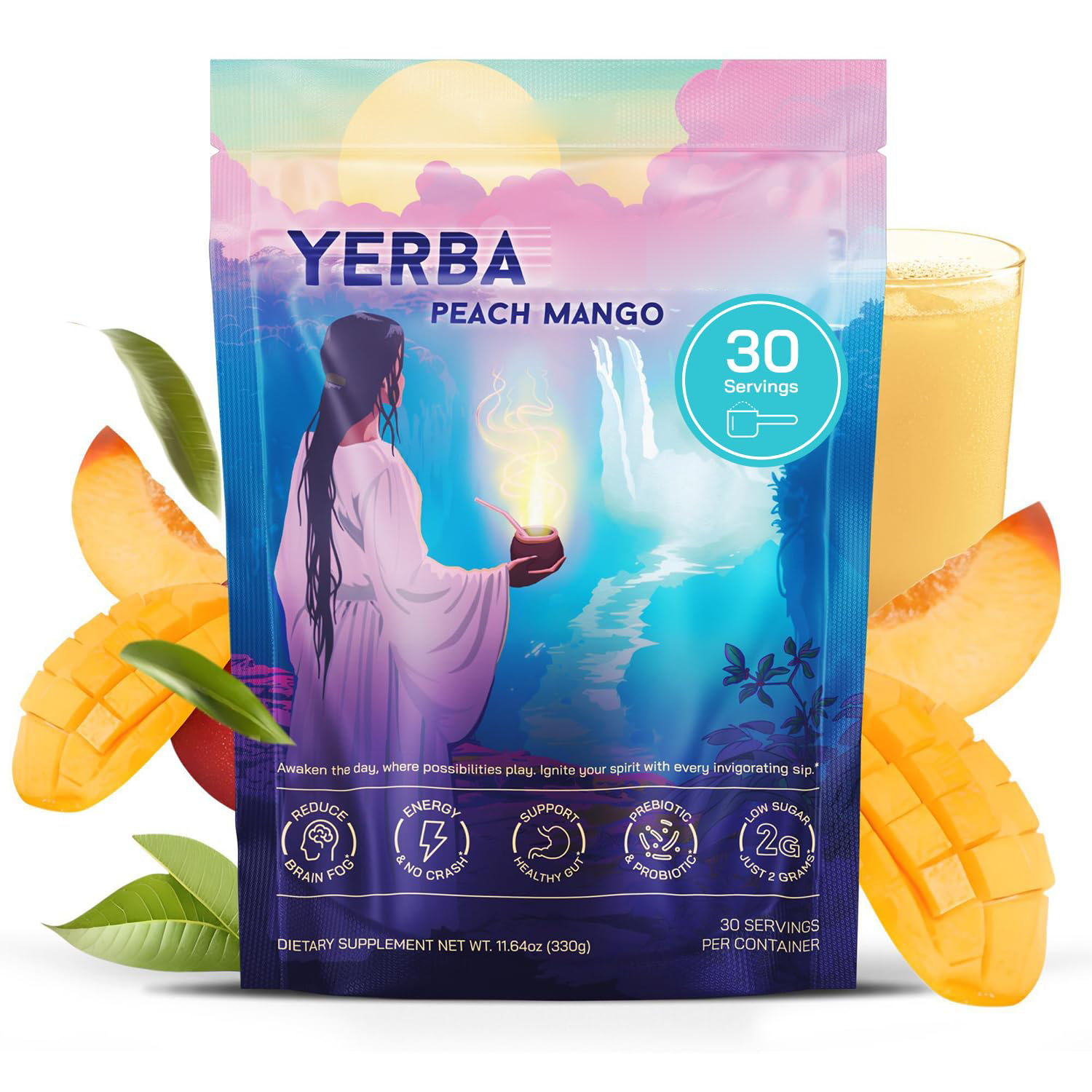 Yerba – Tea Instant Powder Super Drink with Nootropics, Prebiotics ...