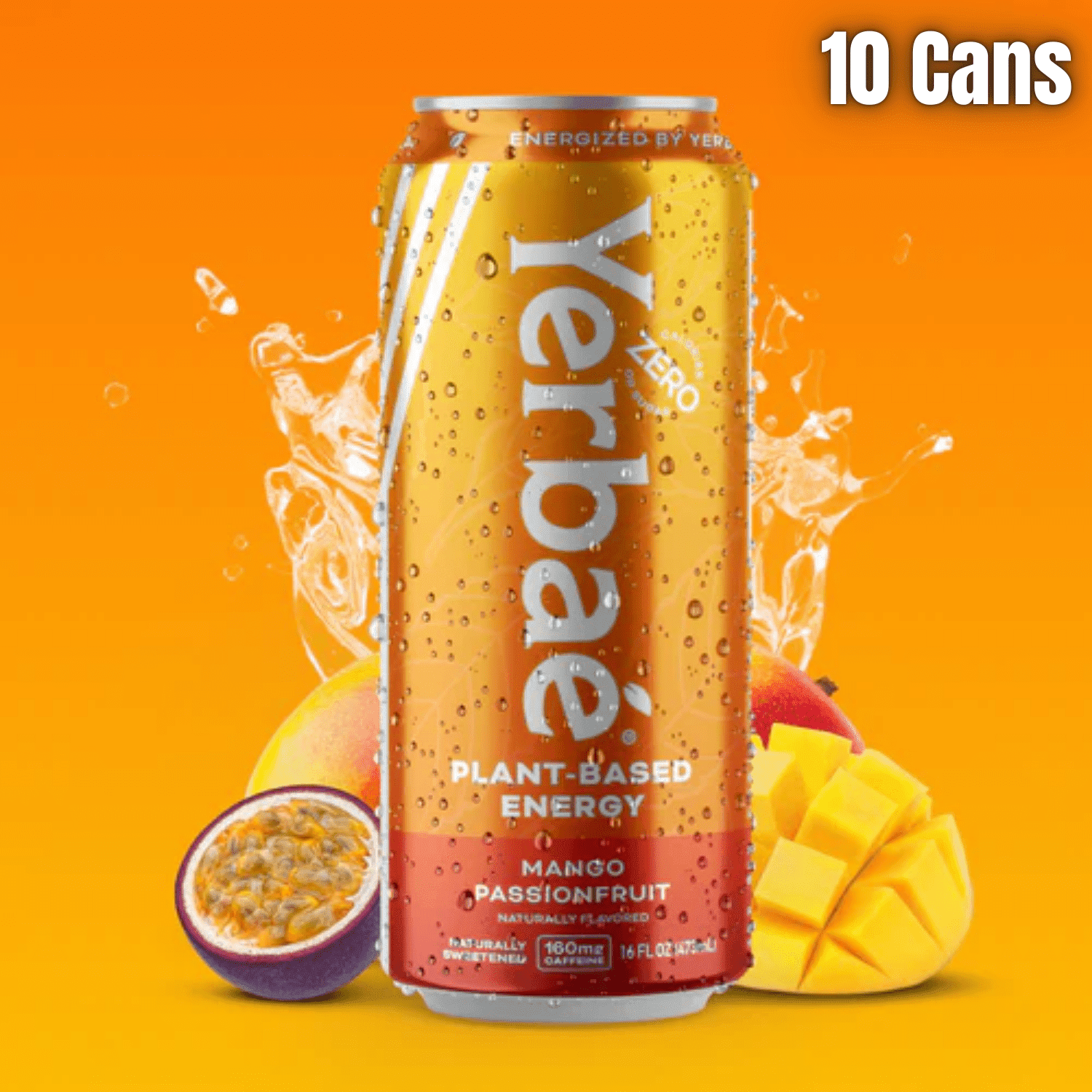 Yerbae Energy Drink Mango 16 fl oz 10 Pack – Plant‑Based Energy ...