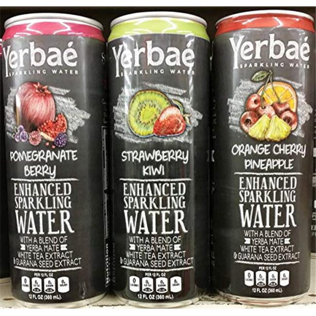 Yerbae Enhanced Pomegranate Sparkling Water, 12 fl. oz - Pack of 12 ...