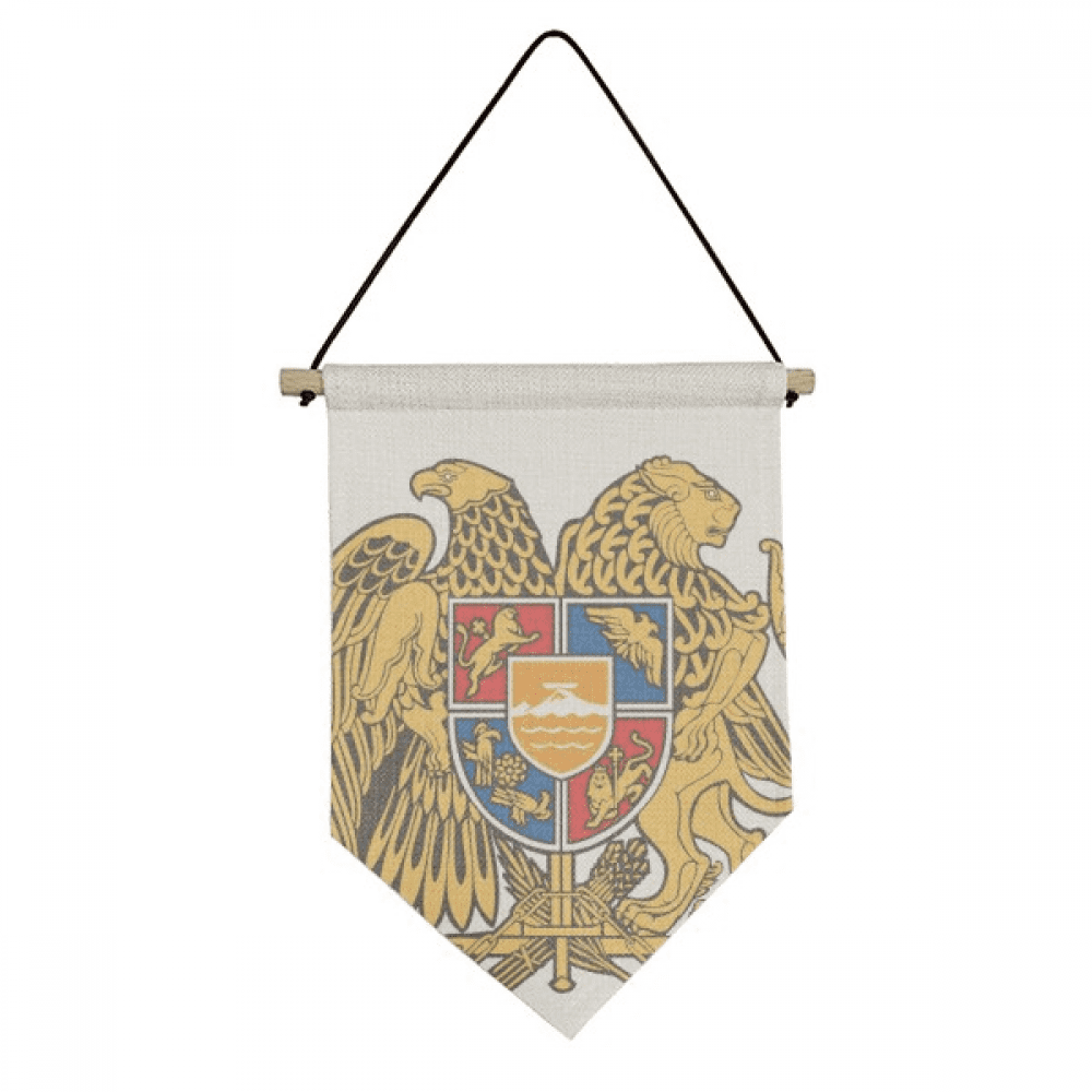 Yerevan Armenia National Emblem Canvas Flag Hanging Wall Art Decor ...