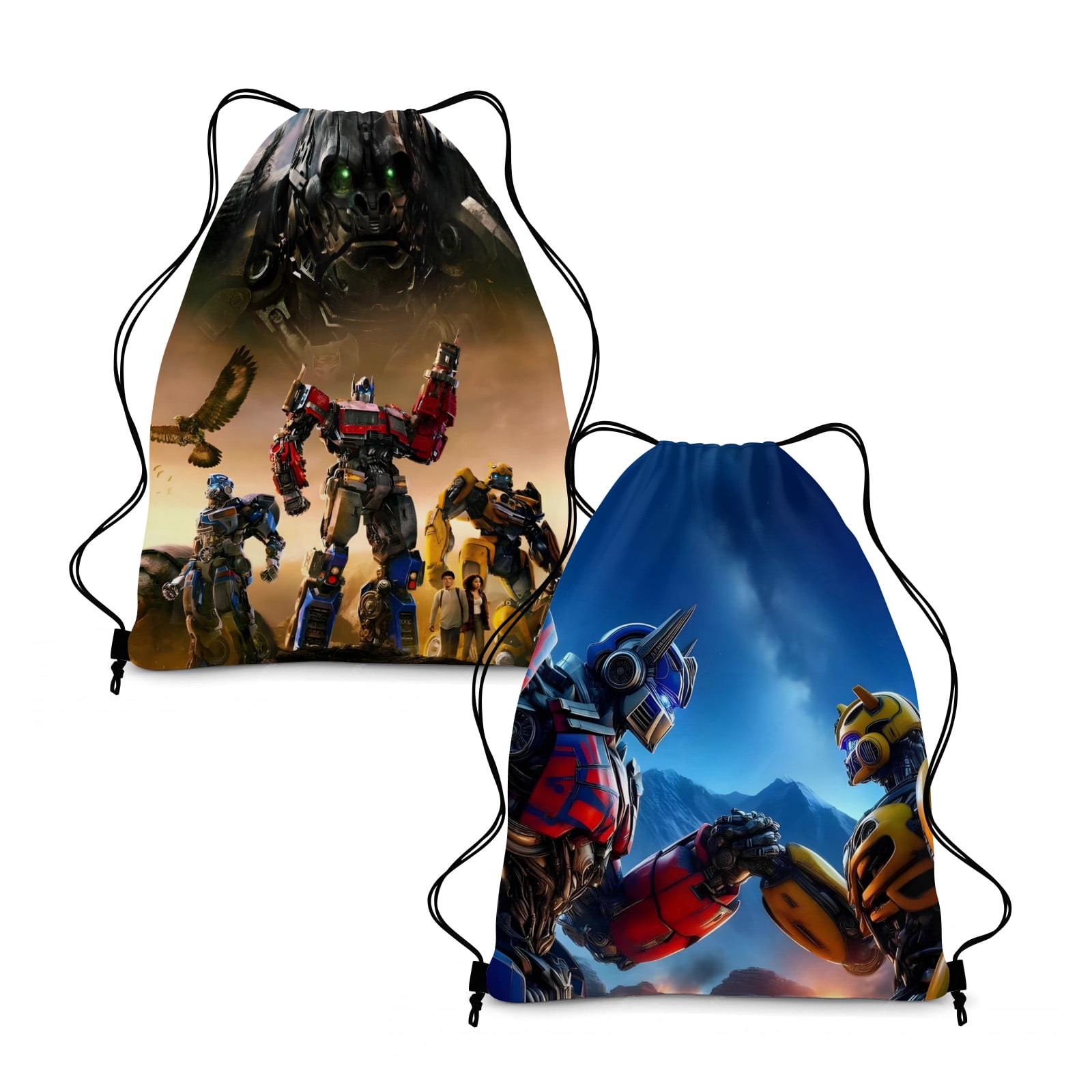 Yerwa 12Packs Transformers Candy Drawstring Bag, Double side Different ...