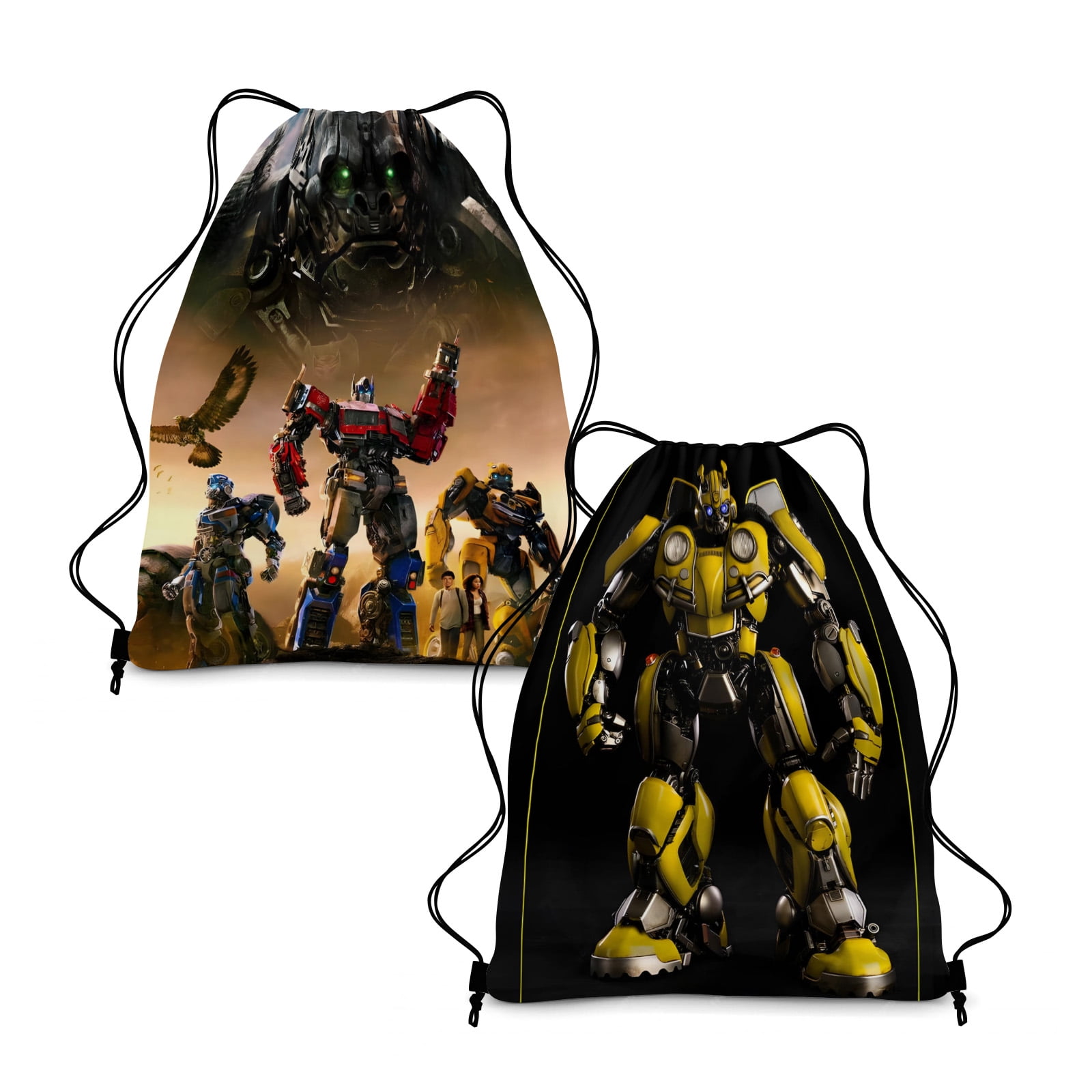 Yerwa 12Packs Transformers Candy Drawstring Bag, Double side Different ...