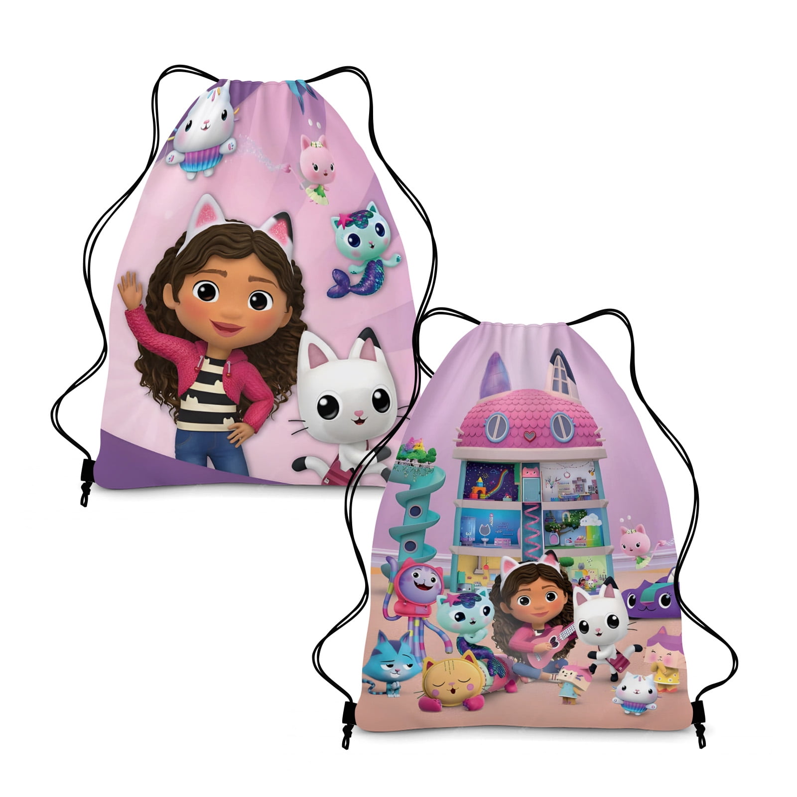 Yerwa 12Packs gabby Candy Drawstring Bag, Double side Different style ...