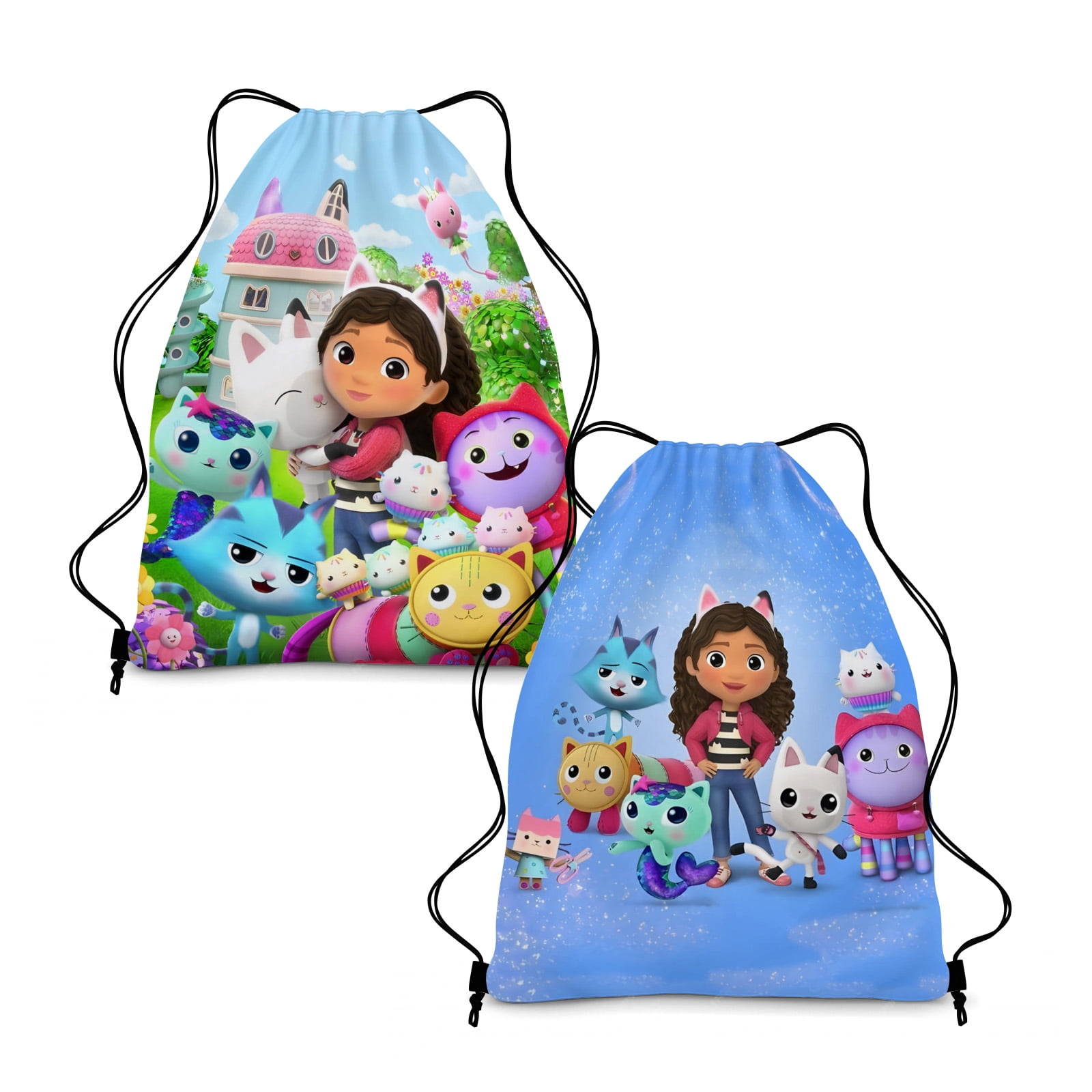 Yerwa 12Packs gabby Candy Drawstring Bag, Double side Different style ...