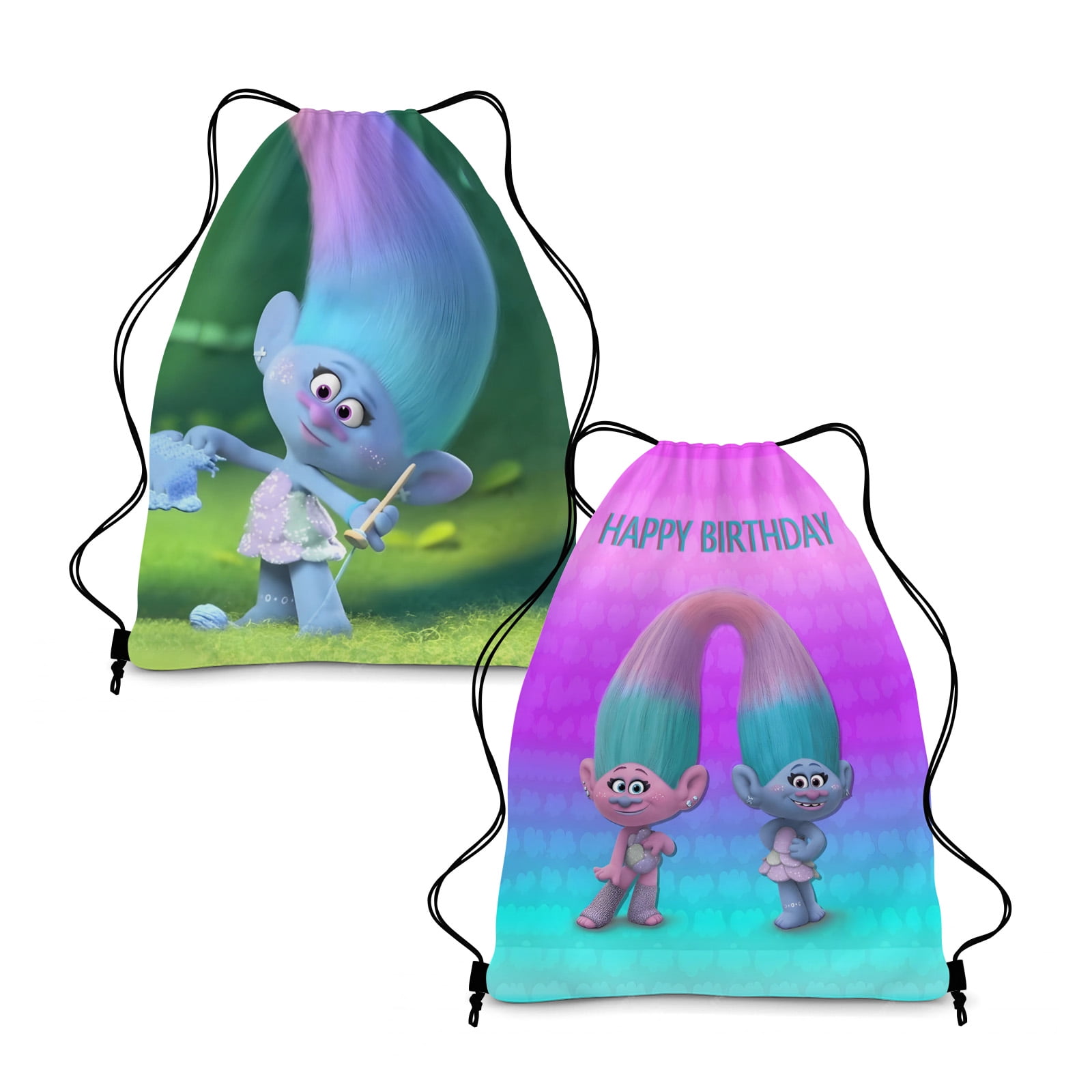 Yerwa 12Packs happpy birthday Candy Drawstring Bag, Double side ...