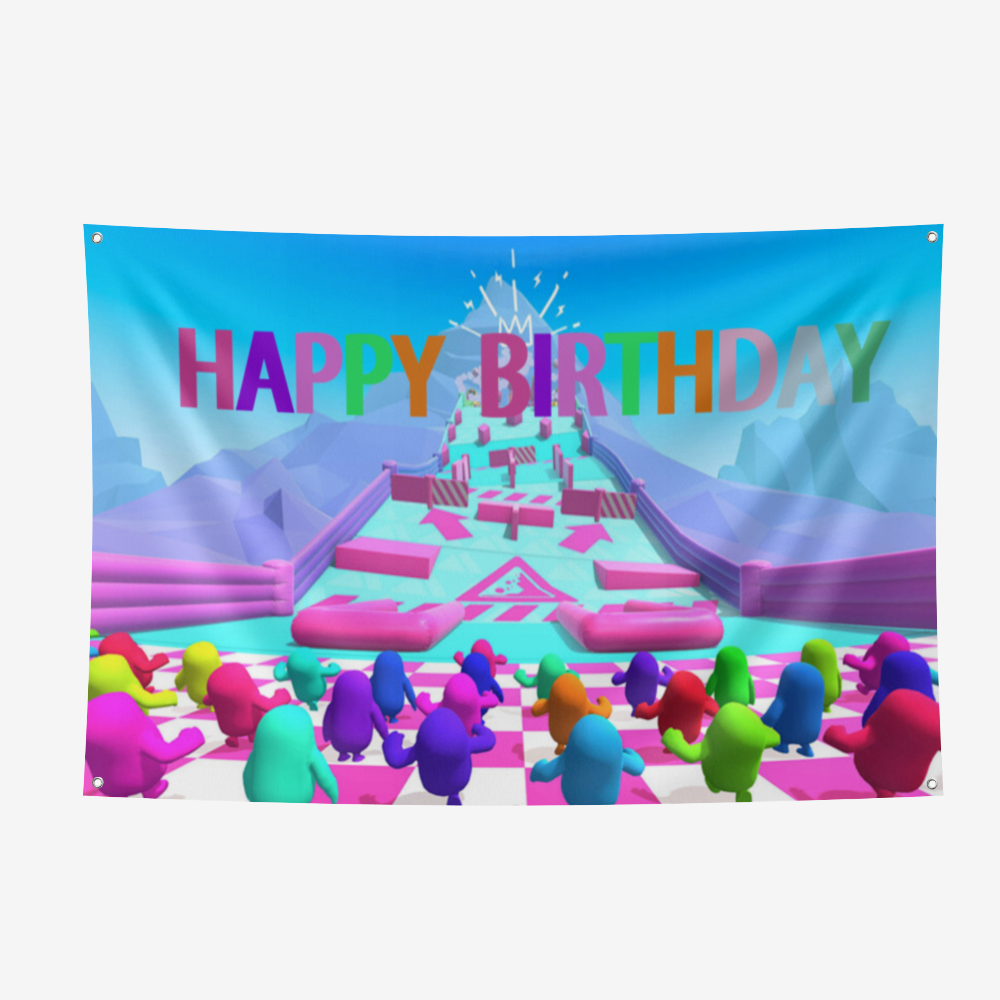 Yerwa Fall Guys Backdrop Kids Birthday Party Photography Background 6 ...