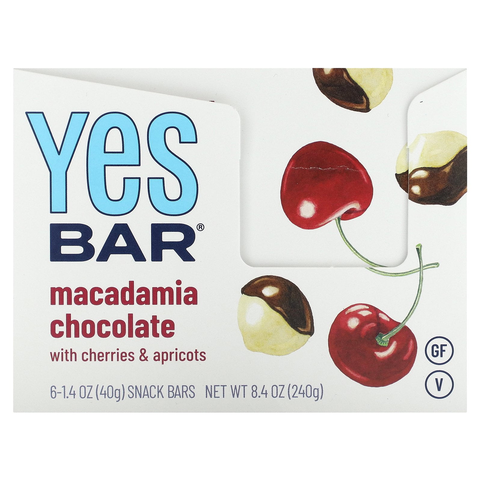 Yes Bar Vegan Paleo Snack - Macadamia Chocolate, Low Carb, Keto, Gluten ...