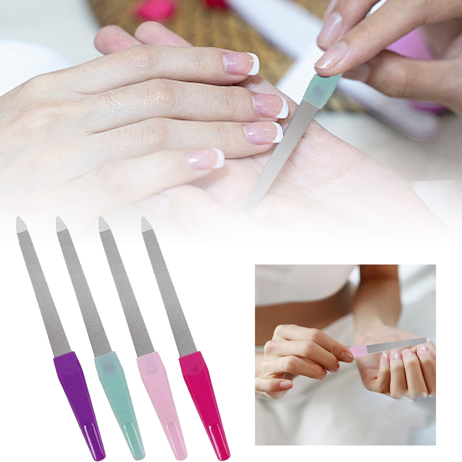Yes Bars Variety Pack Glass Fingernail File Long Acrylic Nail Station ...